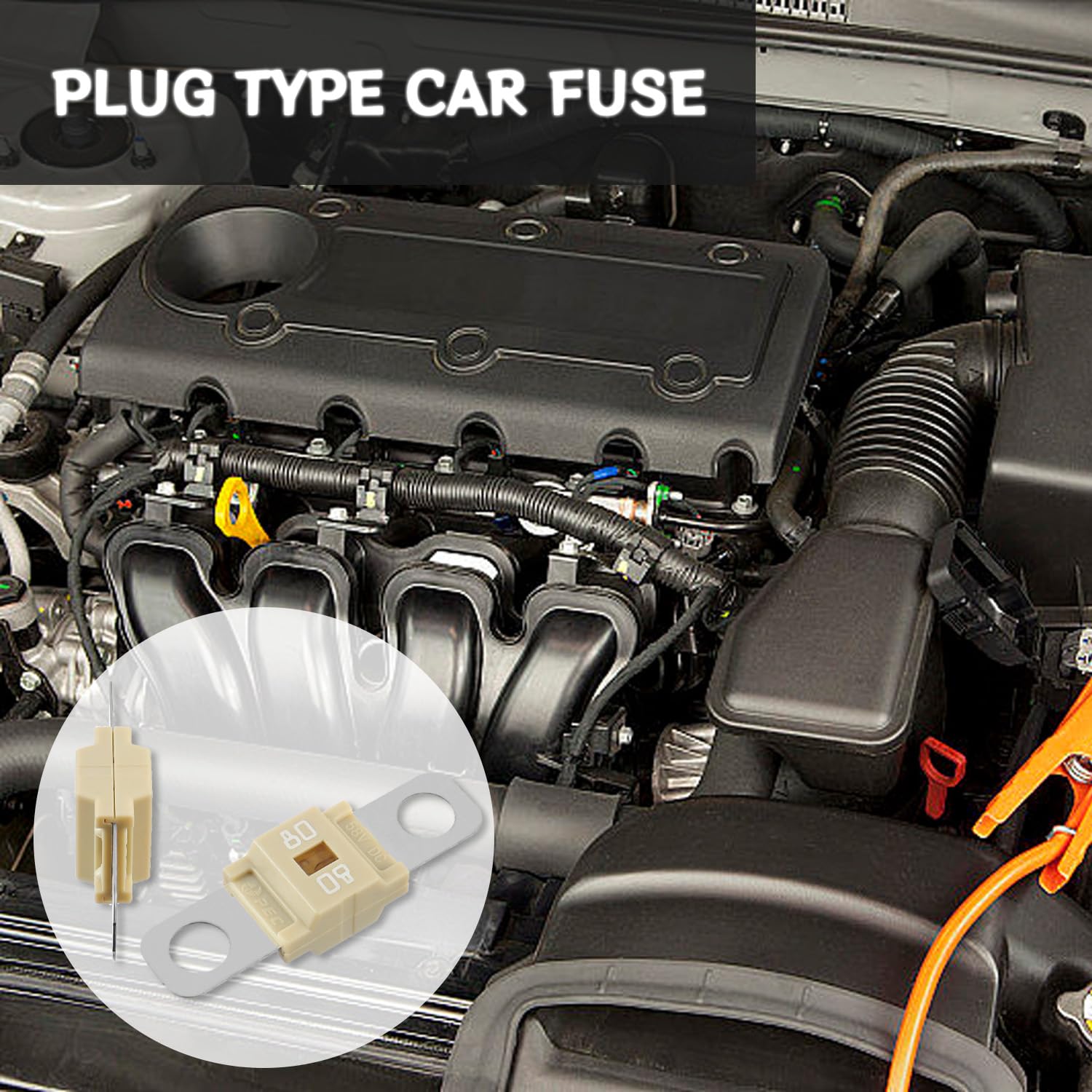 Snapklik.com : SIGANDG AMI/Midi Fuse 80A High Current Bolt-on Fuse 80 ...