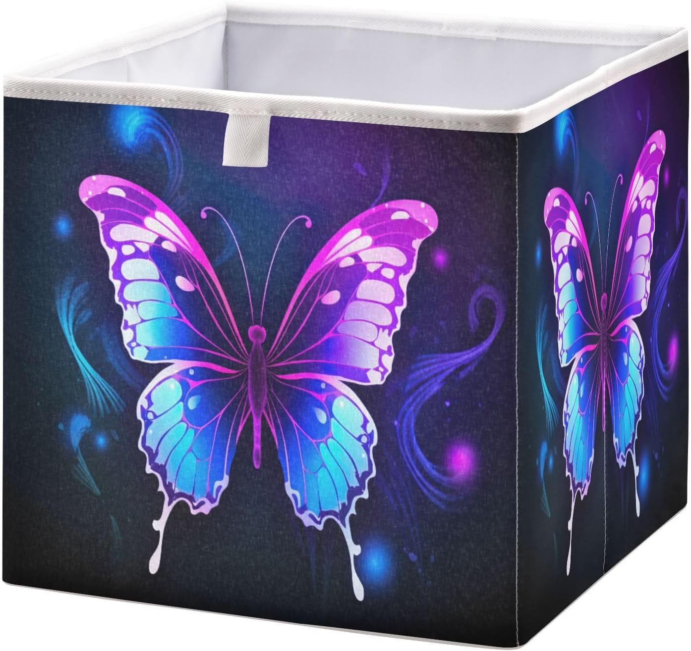 Amazon.com - Haskirky Purple Butterfly Foldable Collapsible Storage Box ...