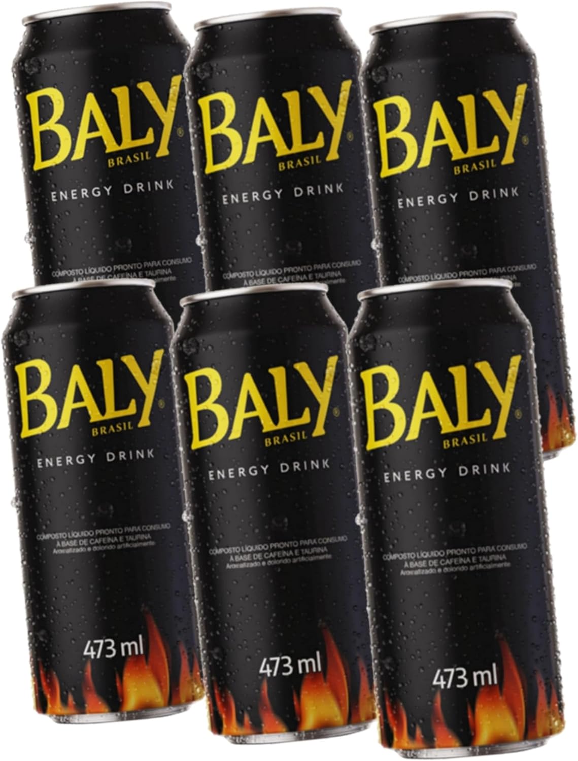 Kit c/6un Energético Baly Energy Drink Original lata 473ml | Amazon.com.br