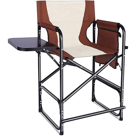Amazon.com: EVER ADVANCED Tall Directors Chair 30.7" Seat Height ...