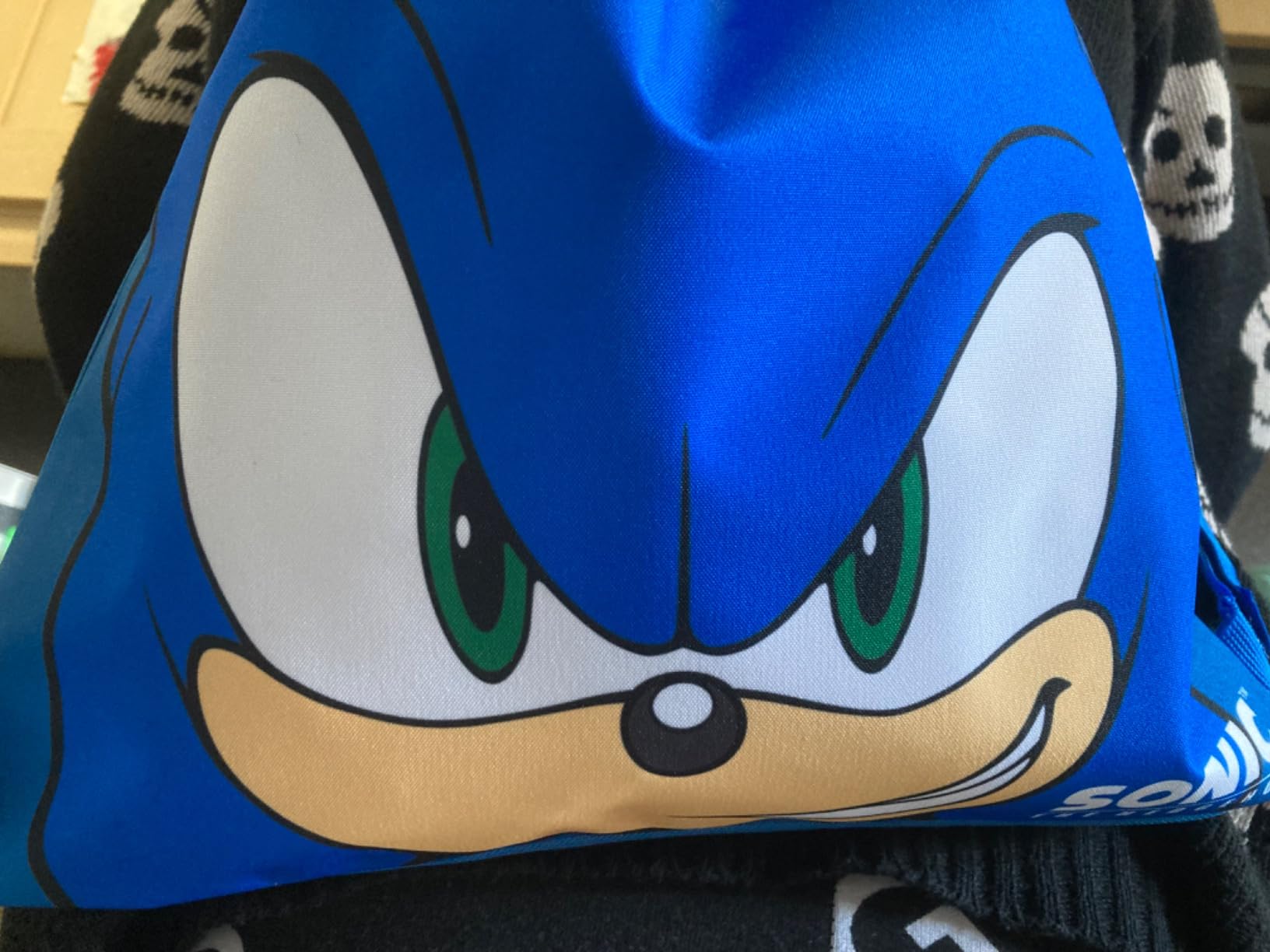 SONIC THE HEDGEHOG Kids Drawstring Bags - Gamer Swimming Bag, School ...
