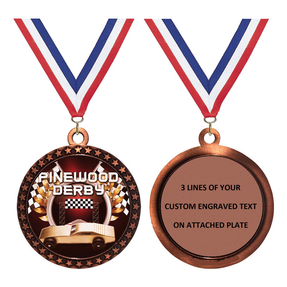 Amazon.com : Custom Engraved 2-1/2 inch Die-Cast Metal Award Medallion ...