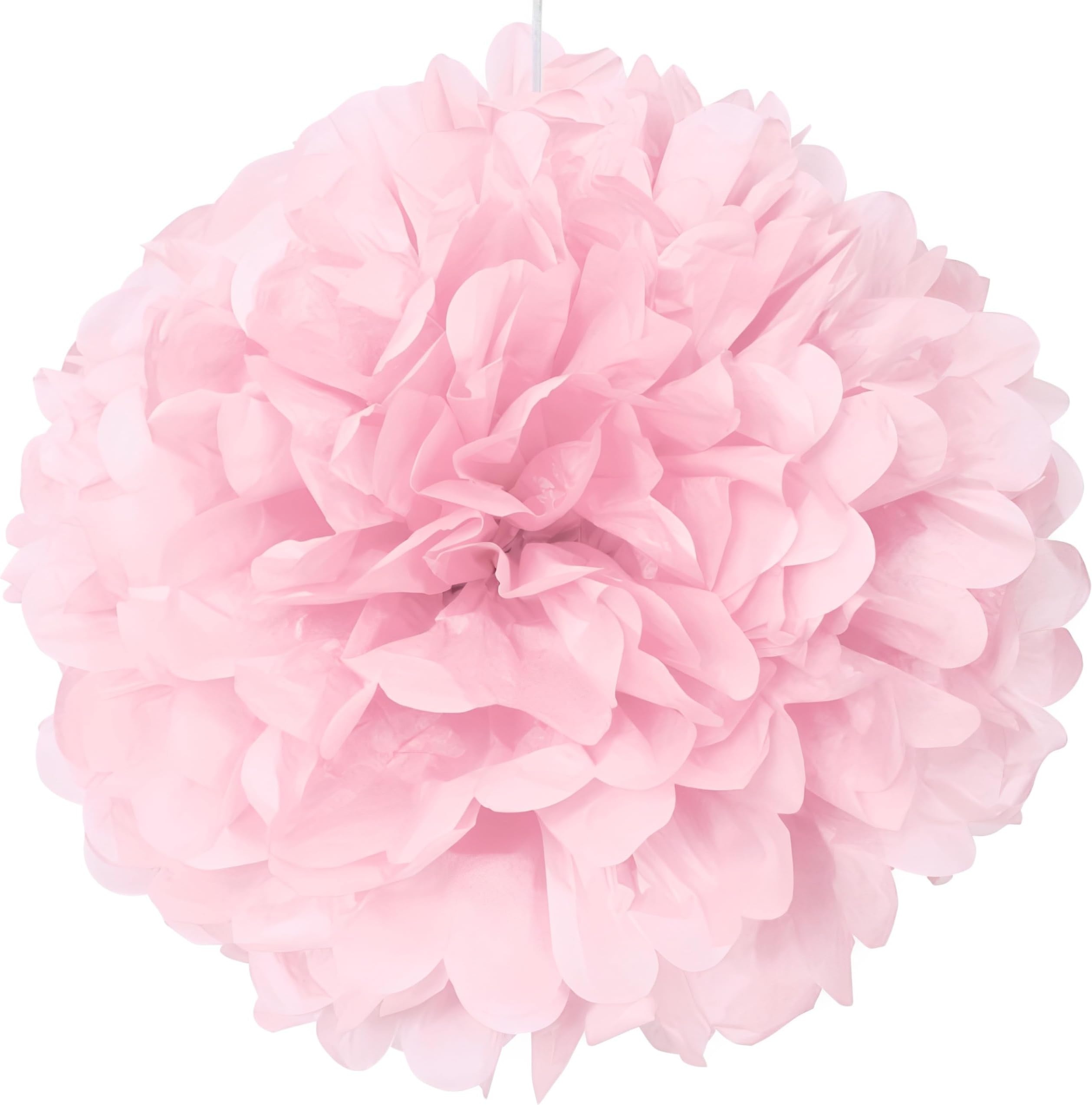 Amazon.com: Lovely Pink Solid Hanging Tissue Pom Poms - 16" (Pack of 12 ...