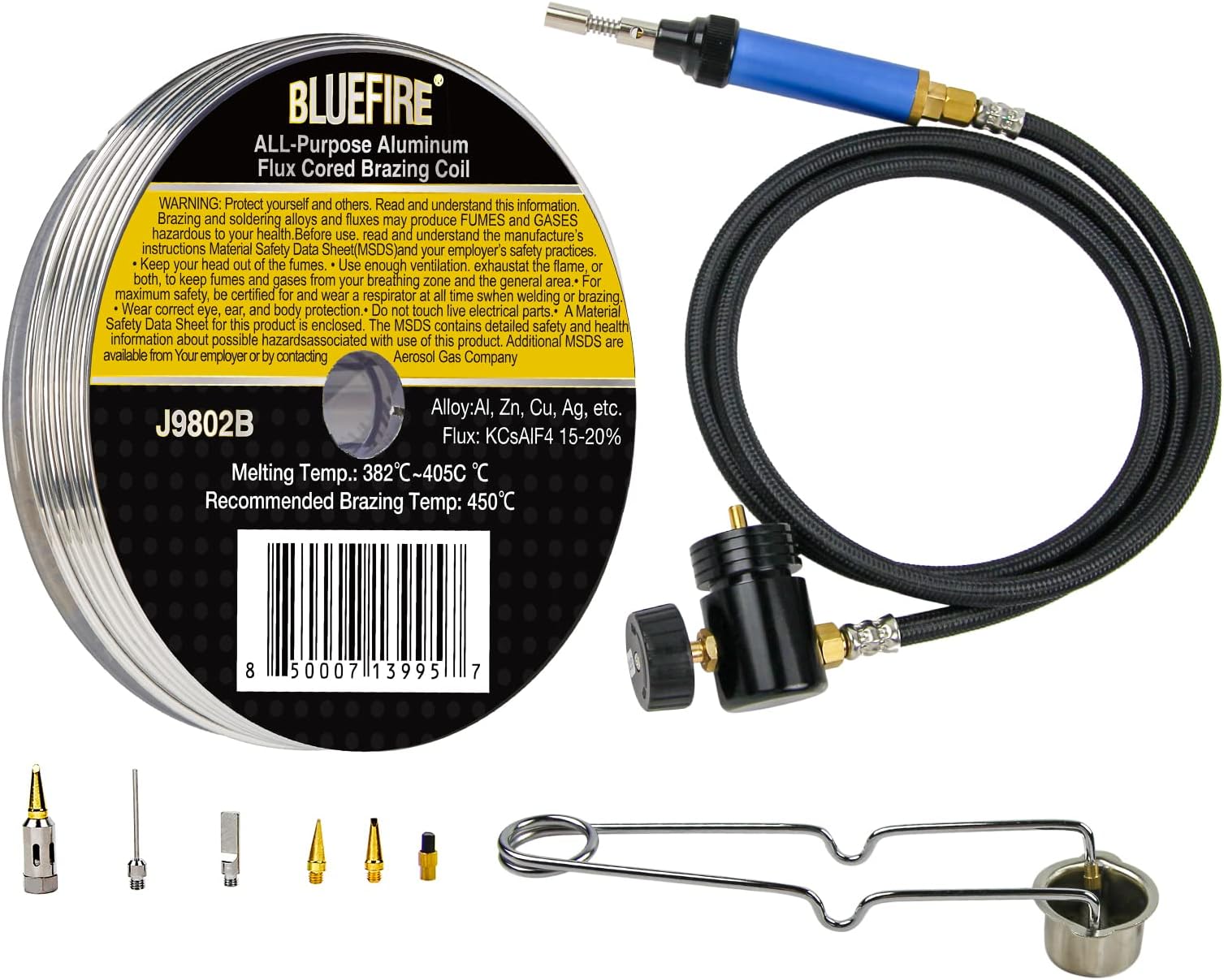 Amazon.com: BLUEFIRE 3' Hose MAPP Gas Soldering Mini Pen Torch Full Kit ...