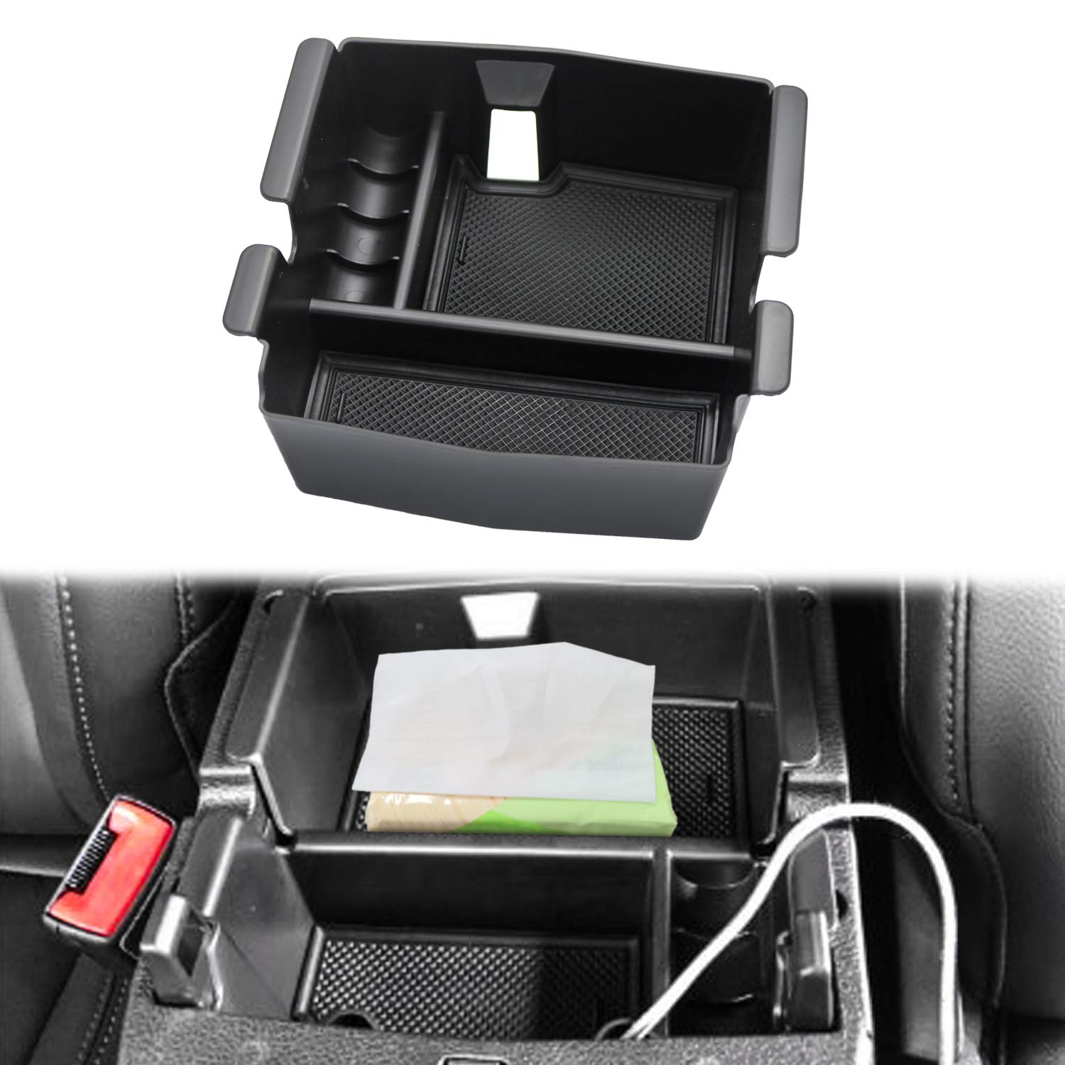 Buy LivTee Center Console Tray Accessoies Armrest Box Secondary Storage ...