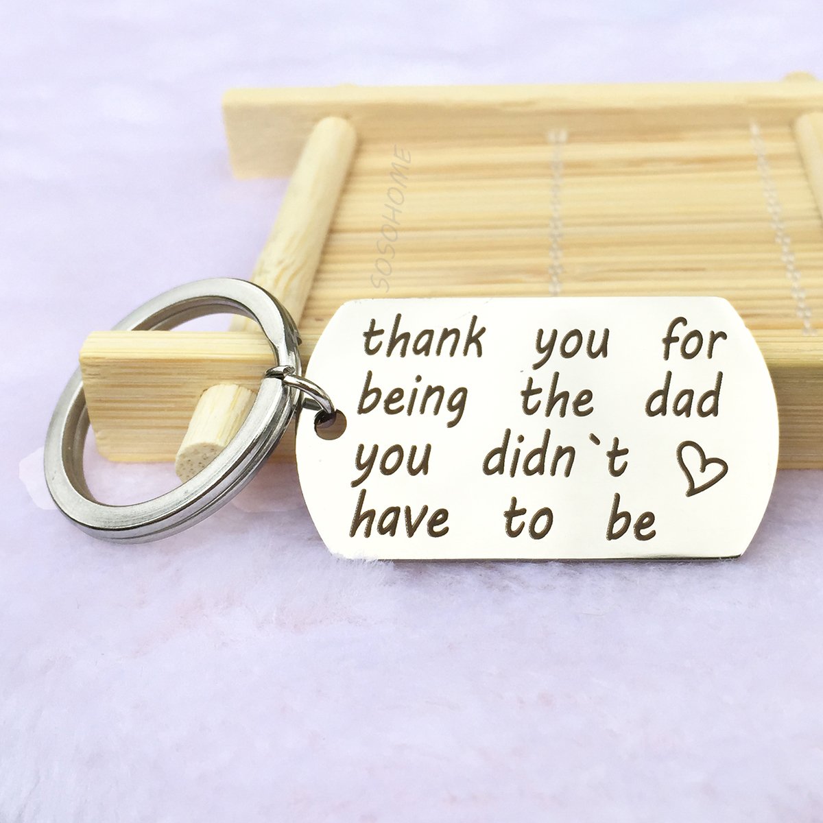 Snapklik.com : Father Dad Gift Keychain, Thank You For Being The Dad ...