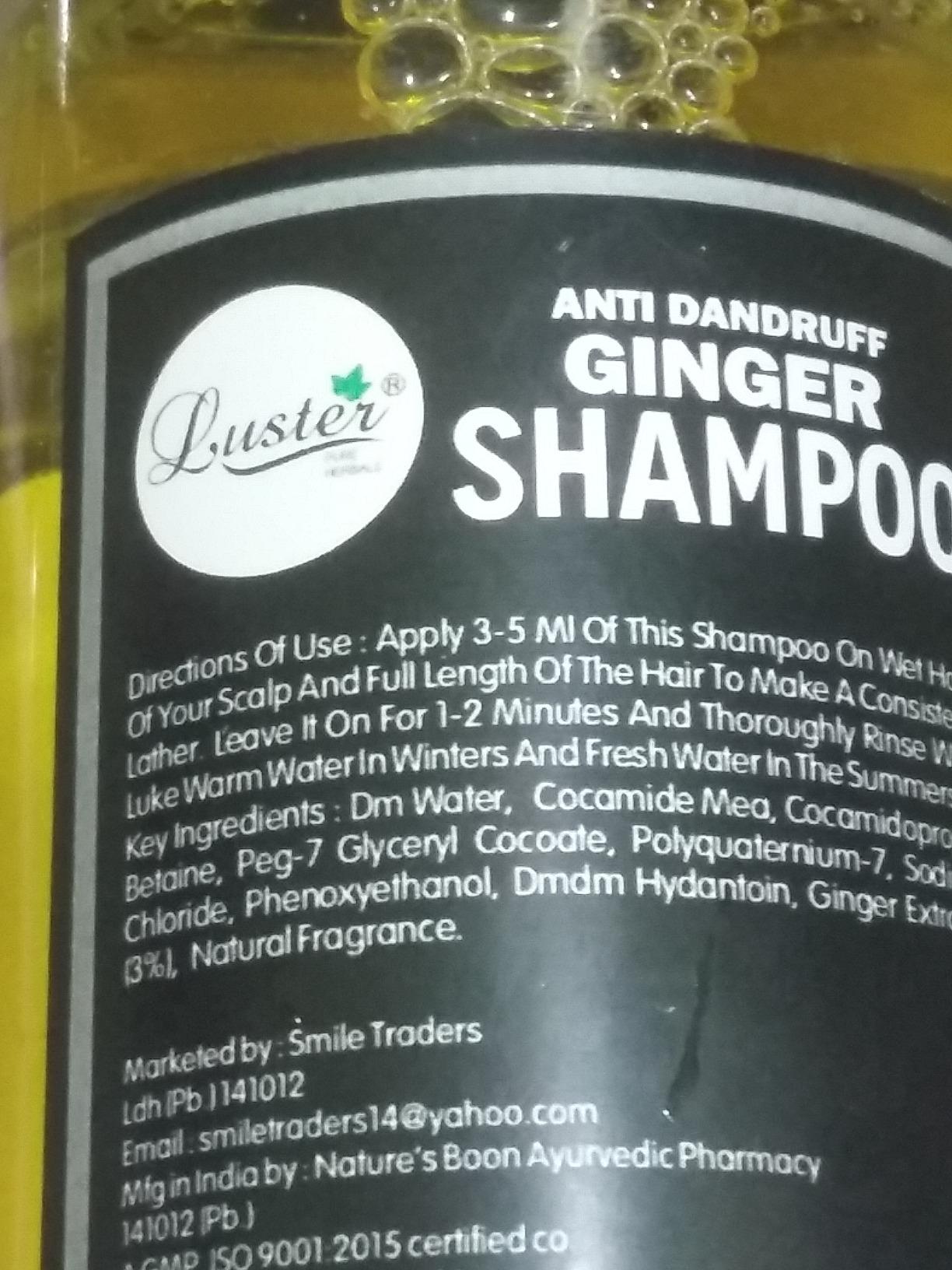 Buy Luster Ginger Shampoo | Enriched With Pure Ginger Extracts ...