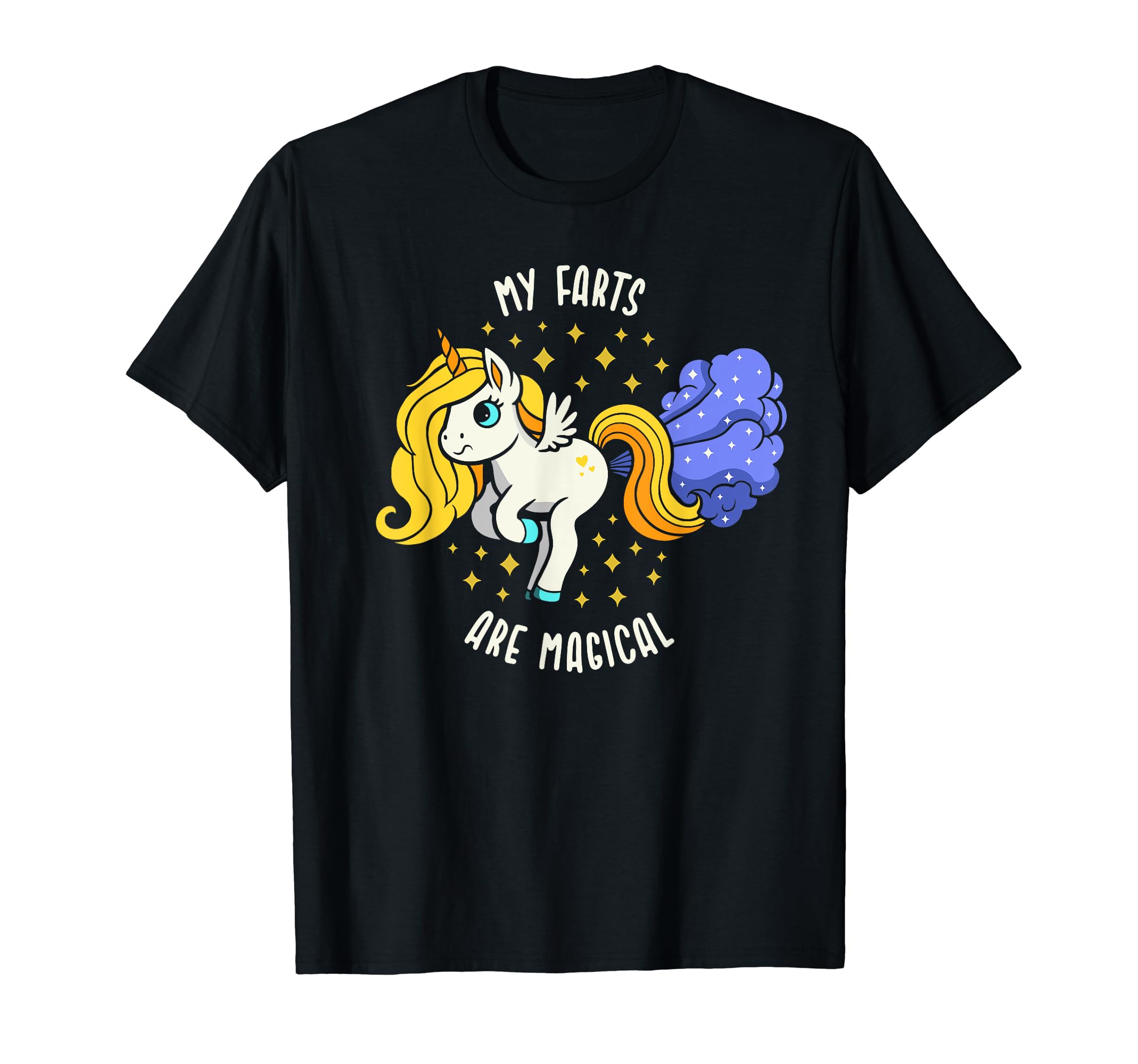 Amazon.com: My Farts Are Magical Funny Farting Unicorn T-Shirt ...