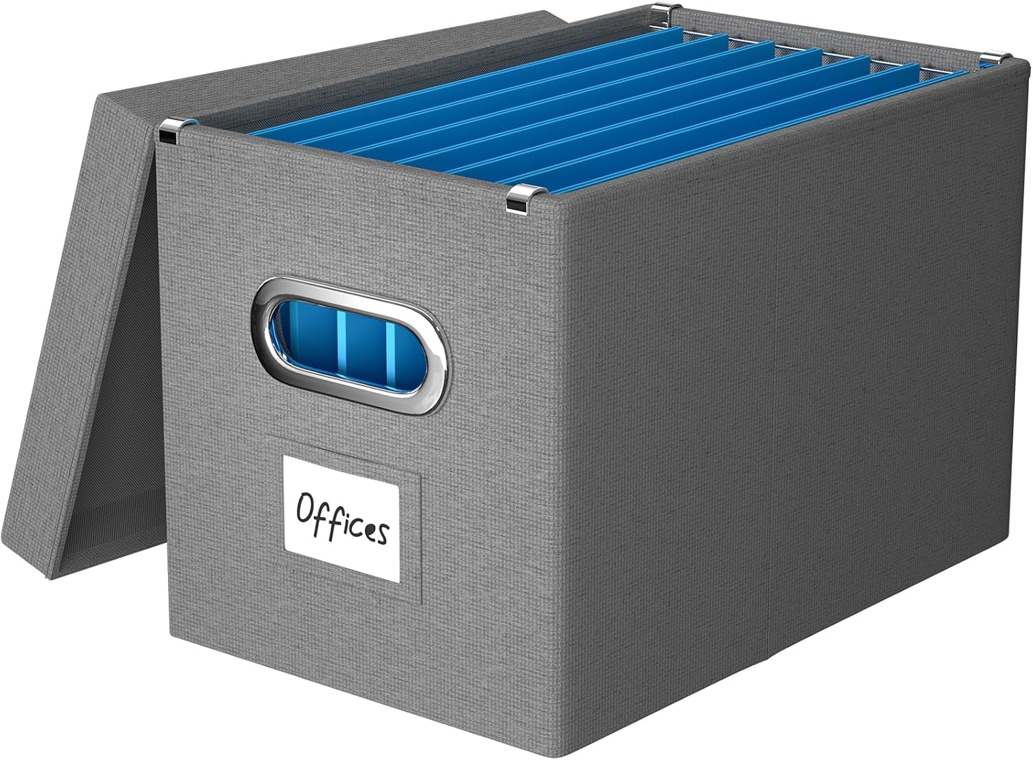 Amazon.com: File Organizer Box with Lid- Hanging Storage File Box with ...