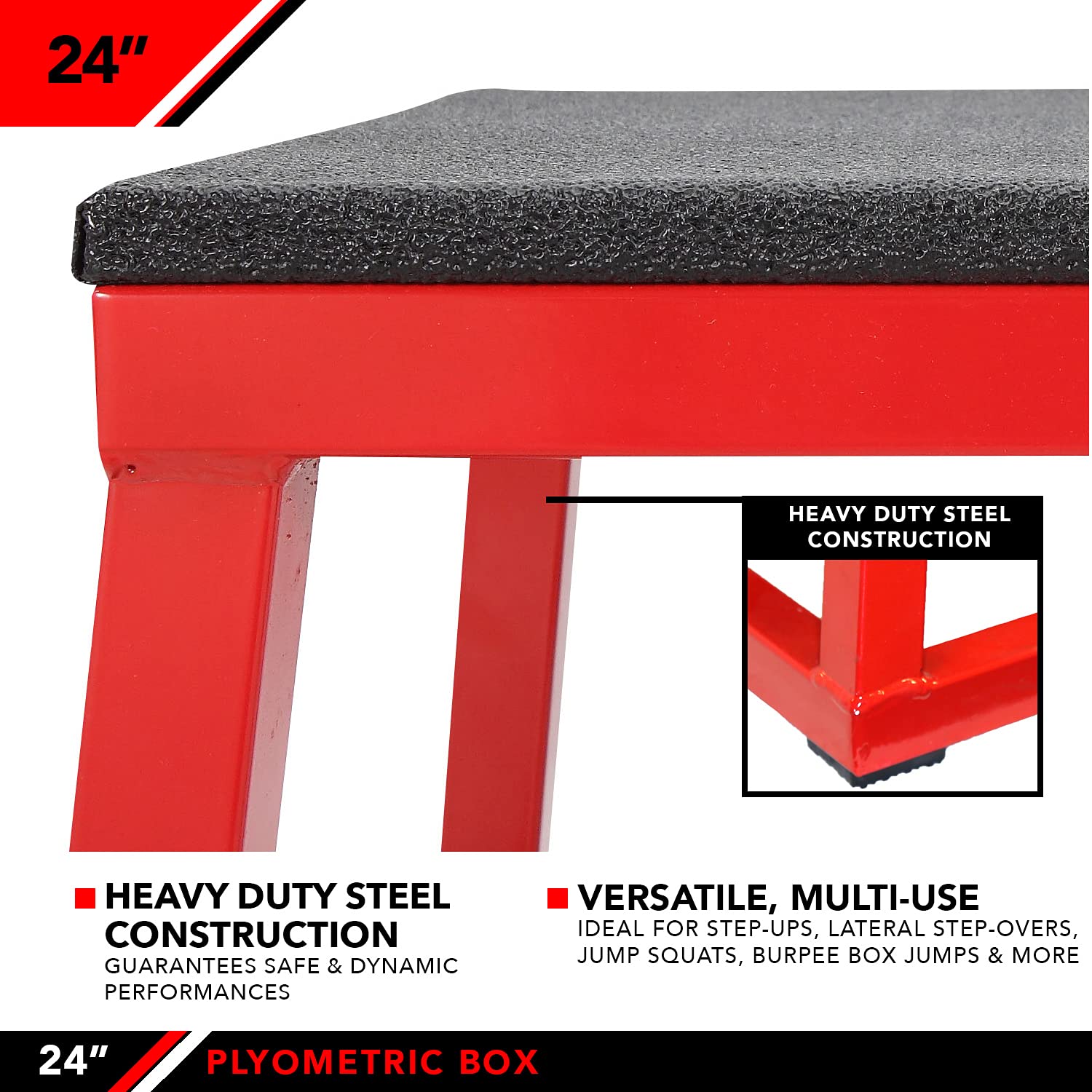 JFIT Plyometric Boxes - Single Height, Box Set and Adjustable Box ...