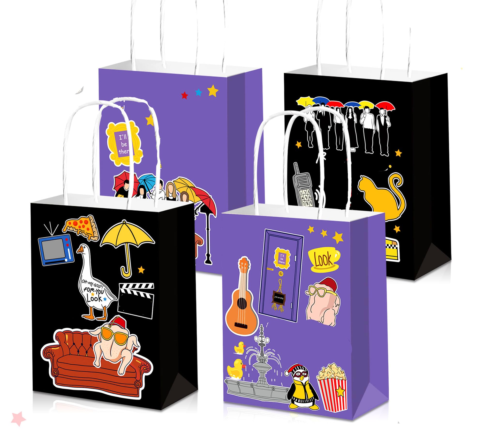 Amazon.com: JeVenis Friend Theme Party Supplies Friend Theme Bags ...