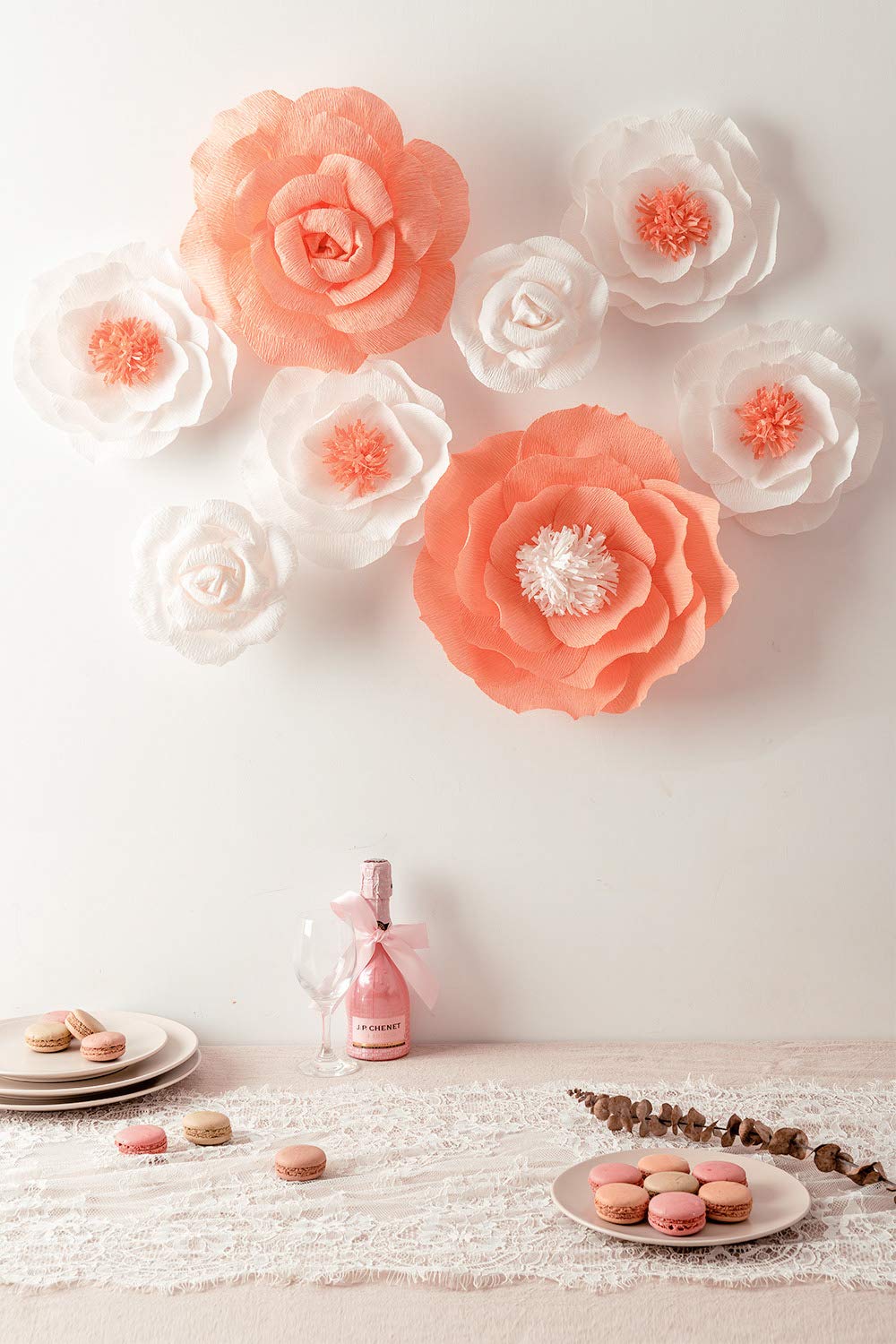 Giant Paper Flowers Decoration for Wall - Flower Wall Decorations ...