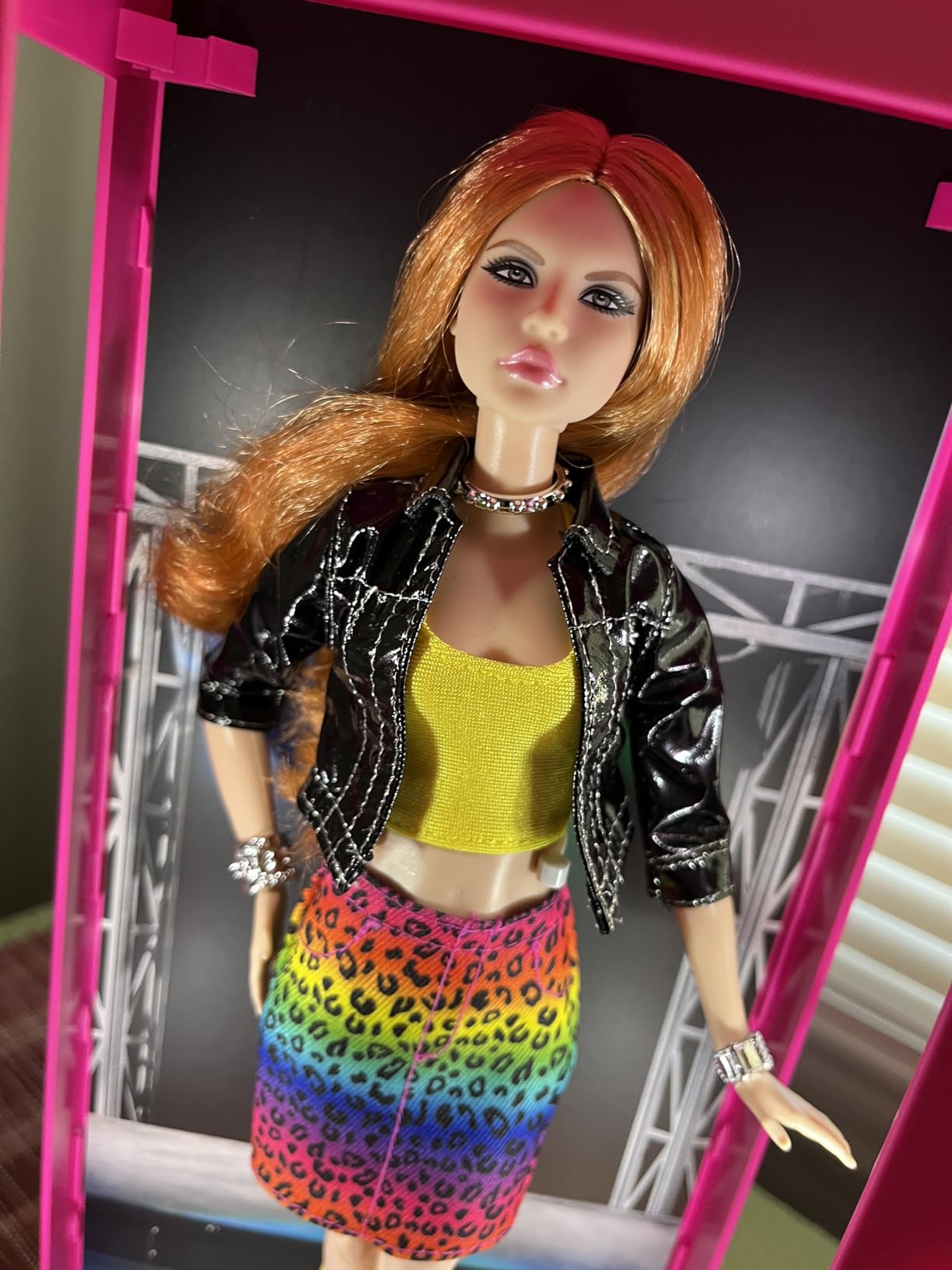 Amazon.com: Barbie Doll Light Up Display Case Storage Box, 13" Tall ...