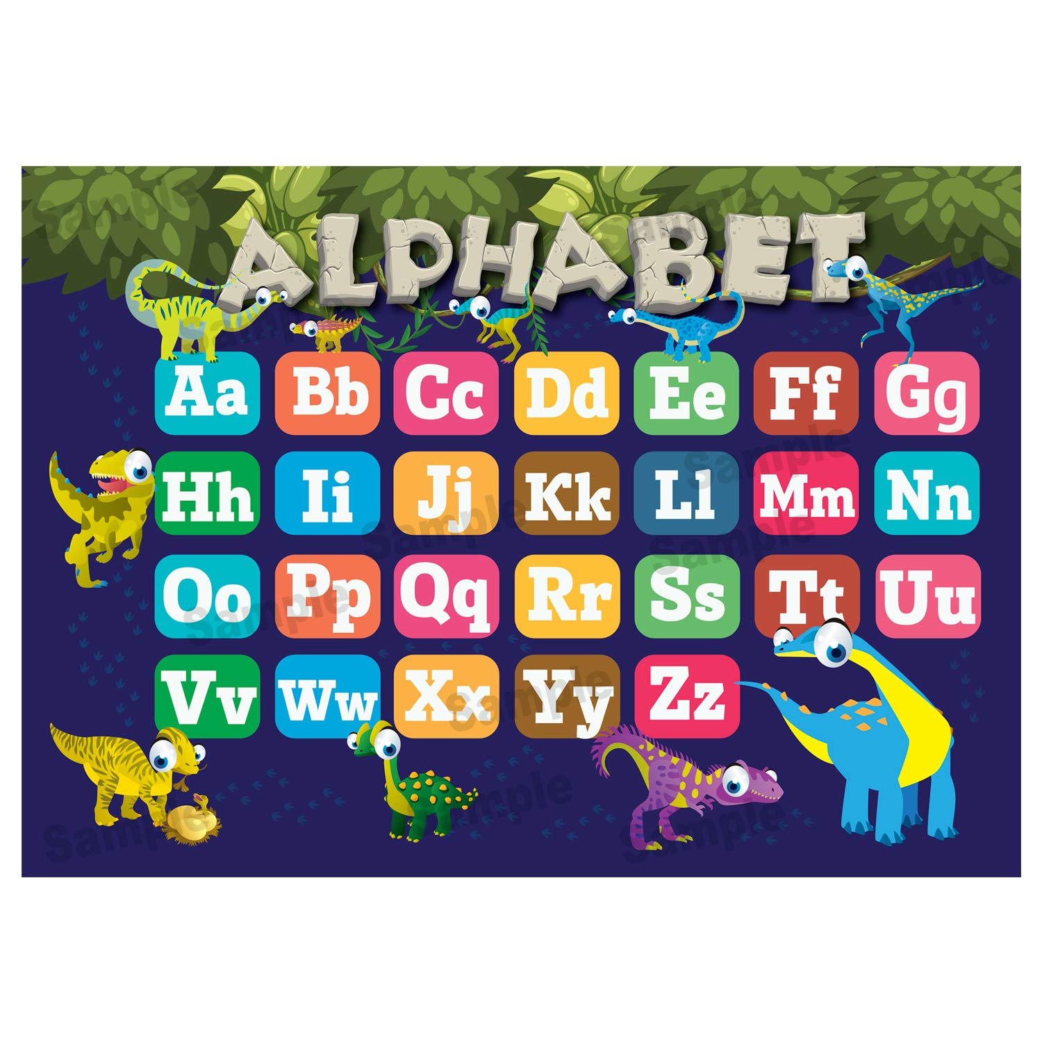 Buy Abc Alphabet , Kids Child First Learning Educational Wall Chart ...
