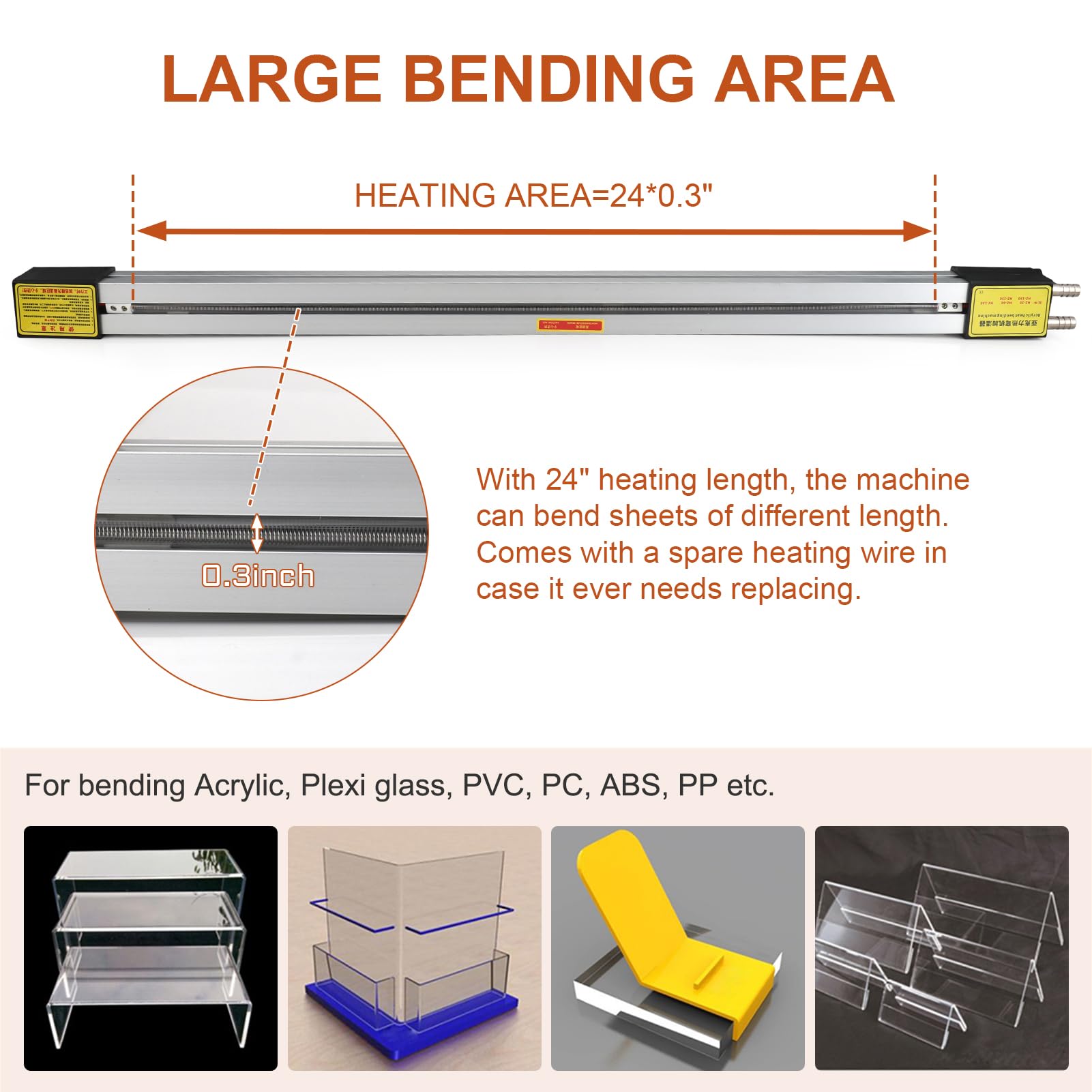 Snapklik.com : Oztwel 23.6in 60cm Acrylic PVC Plastic Bender, Acrylic ...