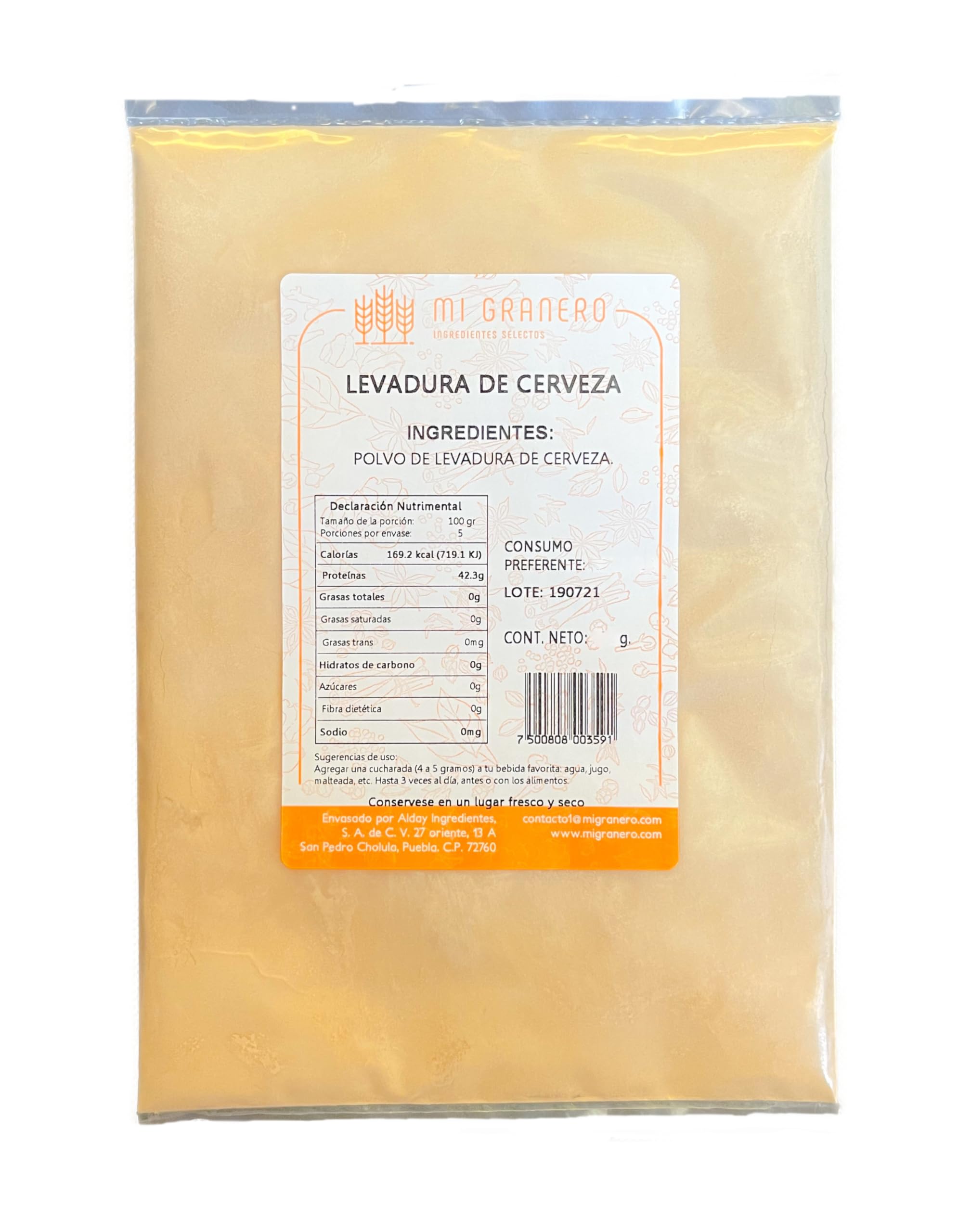 Levadura de Cerveza Amarga Natural 1 kilo : Amazon.com.mx: Salud y ...