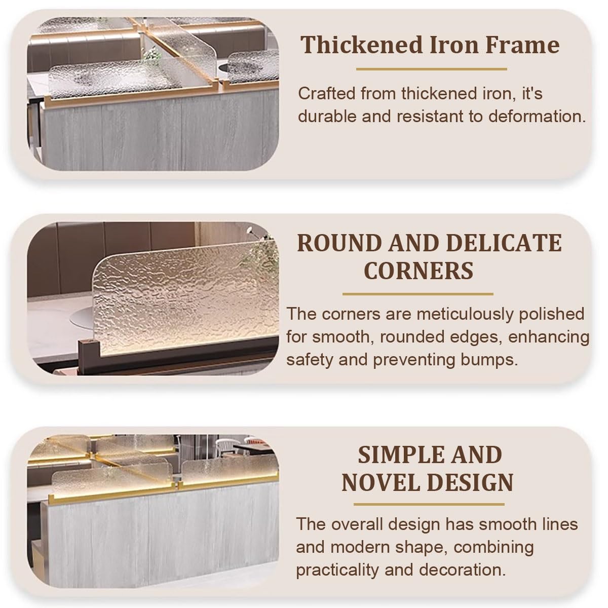 Snapklik.com : Low Fence Dining Area Partition, Restaurant Booth ...