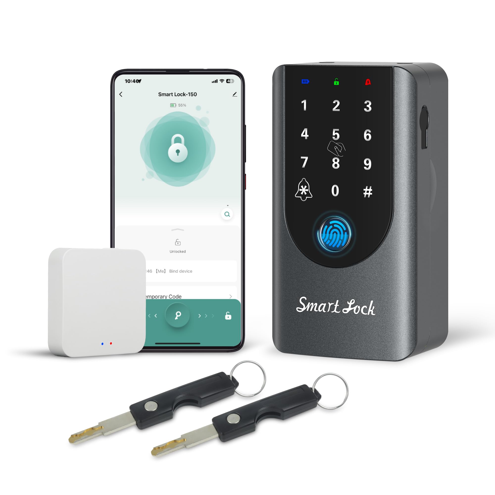 Amazon.com: KENRONE Security Key Lock Box,Built-in Doorbell Wireless ...