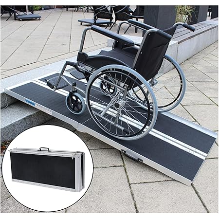 Amazon.com: Multi-Fold Portable 7'Ft Wheelchair Ramp Aluminum Mobility ...