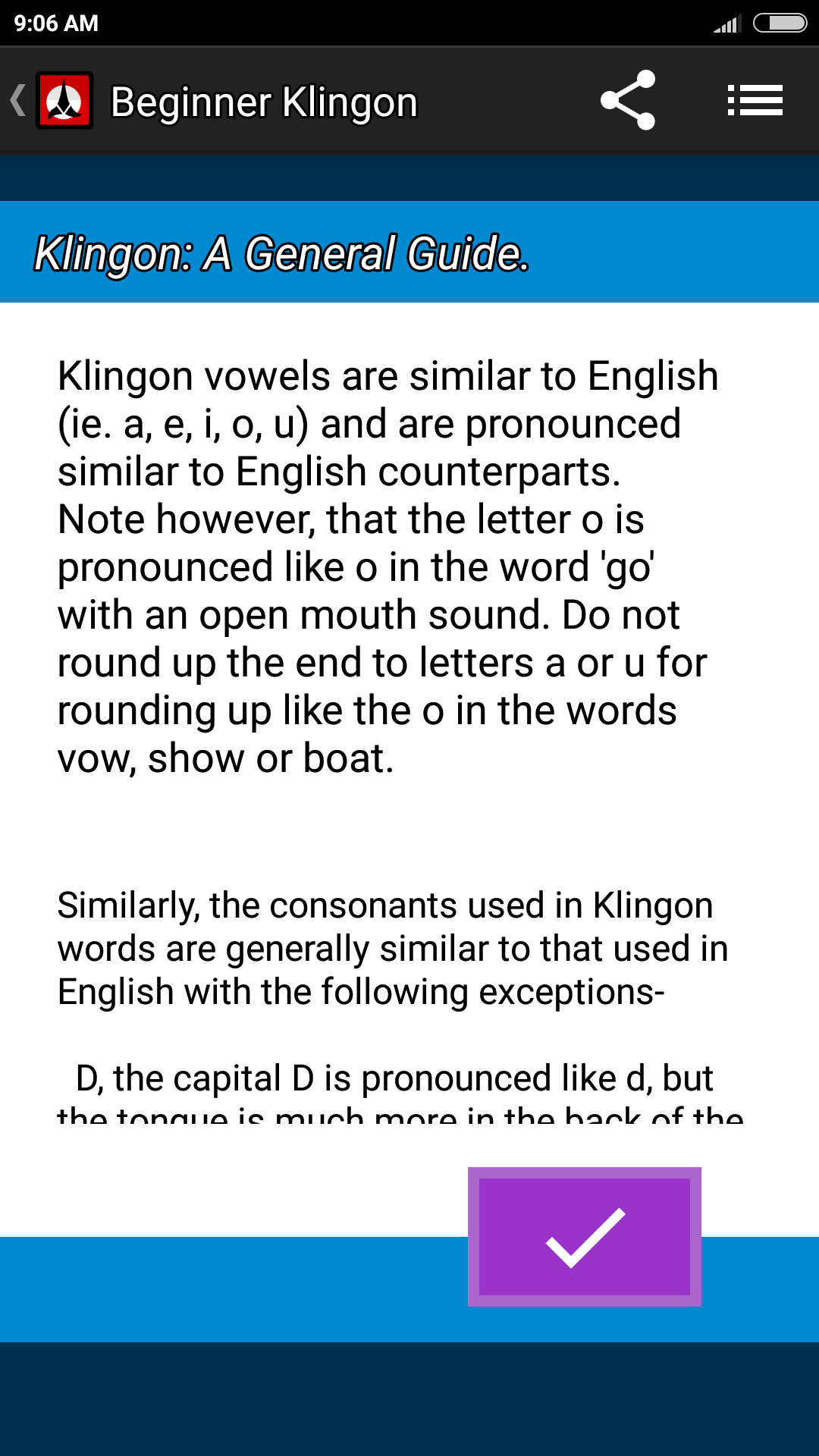 Beginner Klingon - App on Amazon Appstore