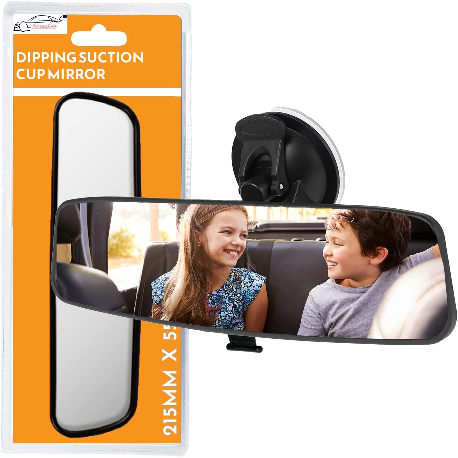 Summit RV-70 Interior Dipping Rear View Mirror with Suction Pad, 19 x 6 ...