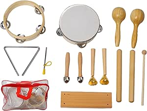 Orff Instrument Set Musical Percussion Instrument Kit with A Handy Tote ...
