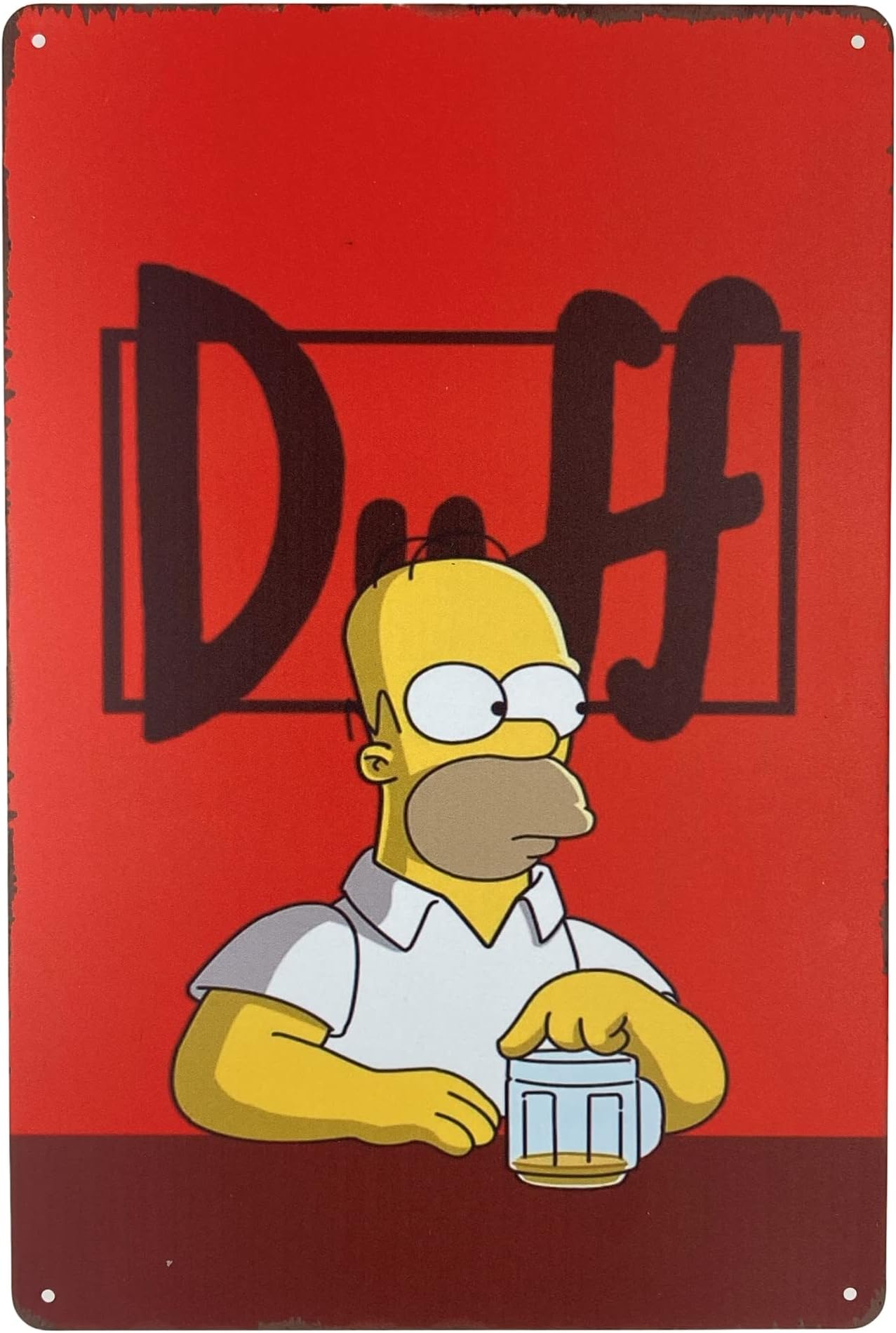 Amazon.com: Agedsign The Simpsons Vintage Metal Tin Homer Beer Poster ...