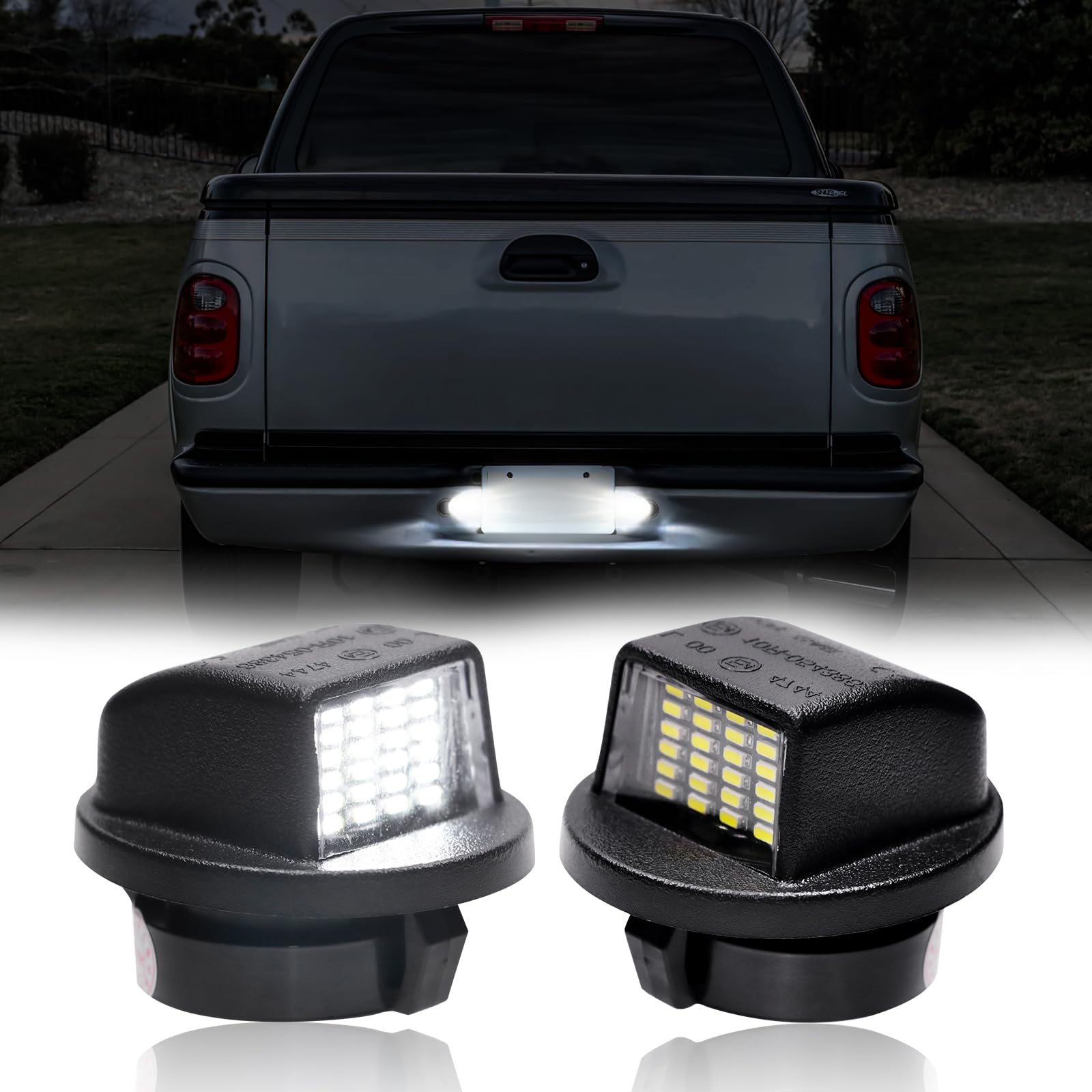 Amazon.com: HTZCMOTO LED 2PCS License Plate tag Lights Replacement for ...
