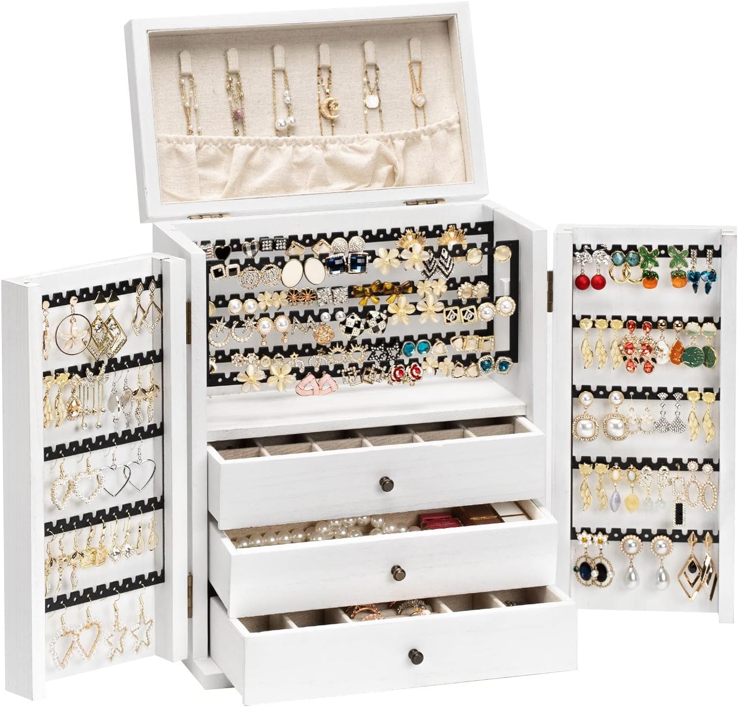 Amazon.com: Poyilooo Jewelry Box Organizer, Large Jewelry Boxes for ...