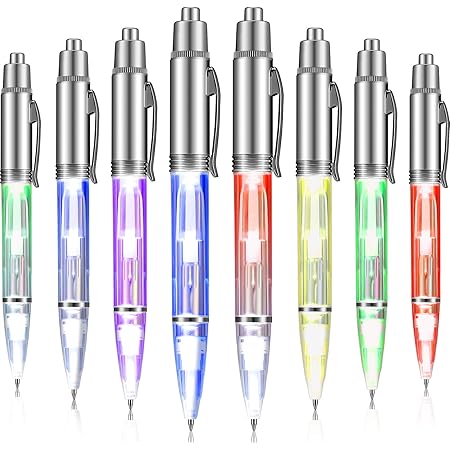 Amazon.com: Zonon 8 Pieces Lighted Tip Pen LED Pen with Light ...