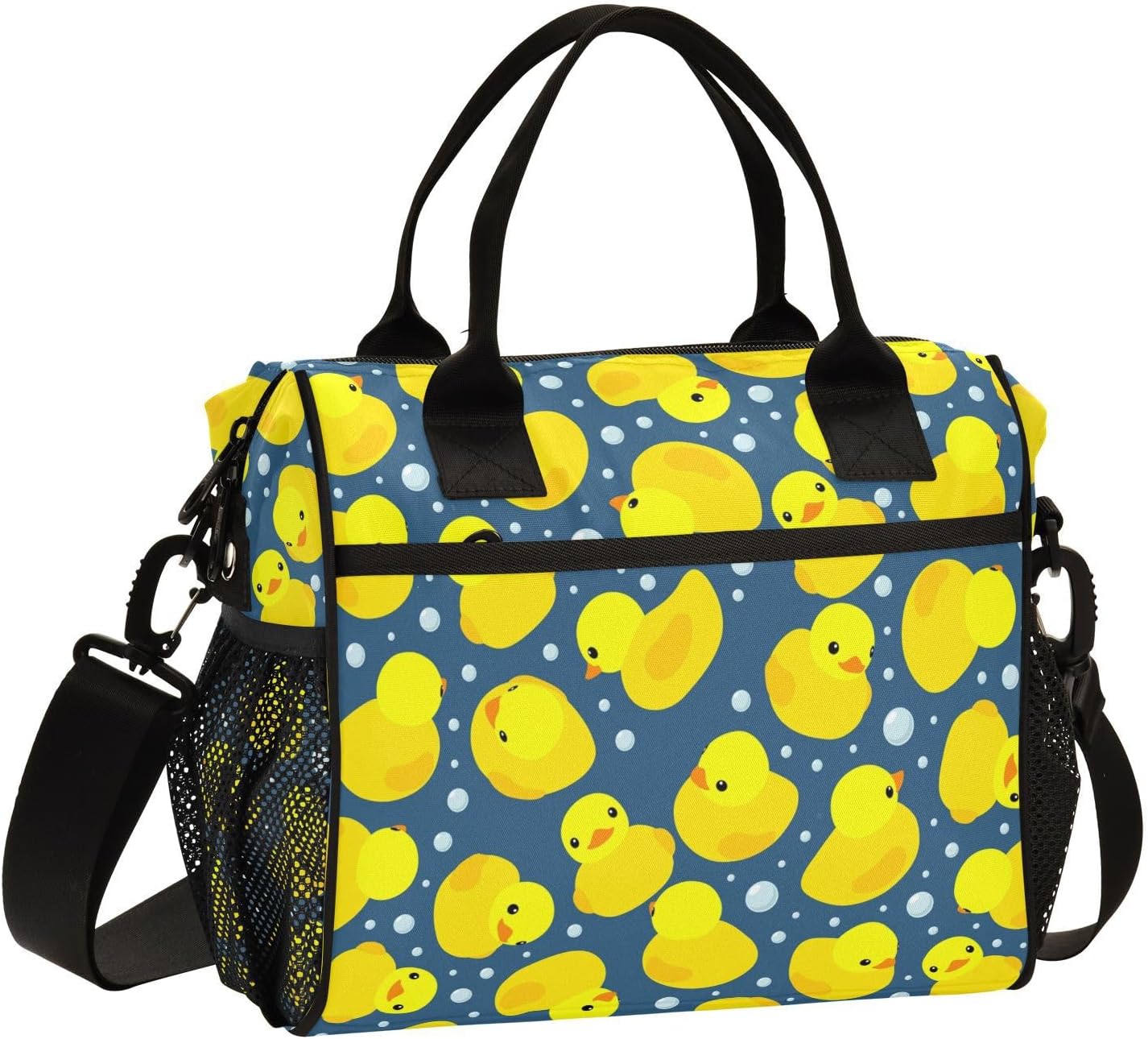 Amazon.com: UWSG Ducks Print Lunch Bag & Lunch Box for Wome Lunch Bag ...