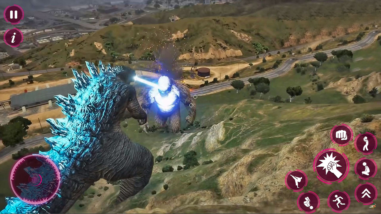 Kaiju Godzilla Attack 3D - Gorilla Kong City Destruction Simulator Game ...