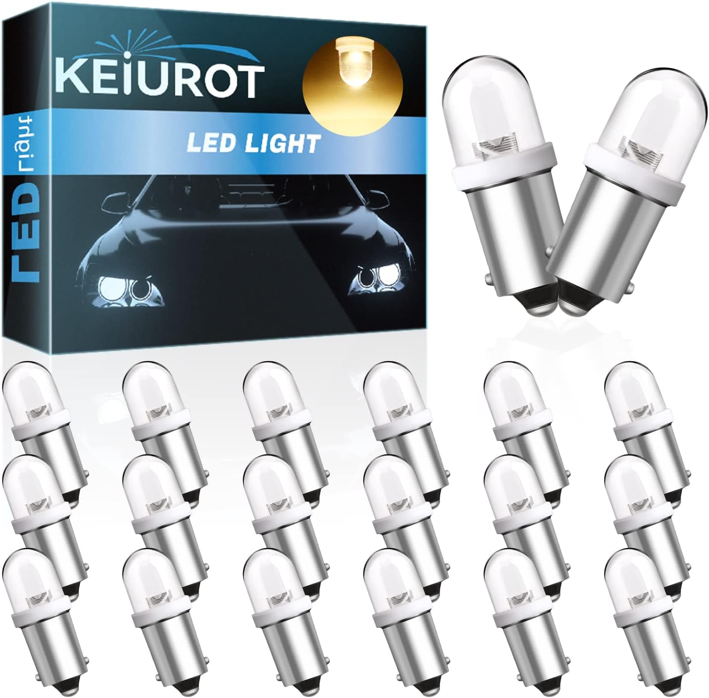 CEC Industries #120MB6 Bulbs, 120 V, 6 W, BA9s Base, T-2 Shape (Box of ...