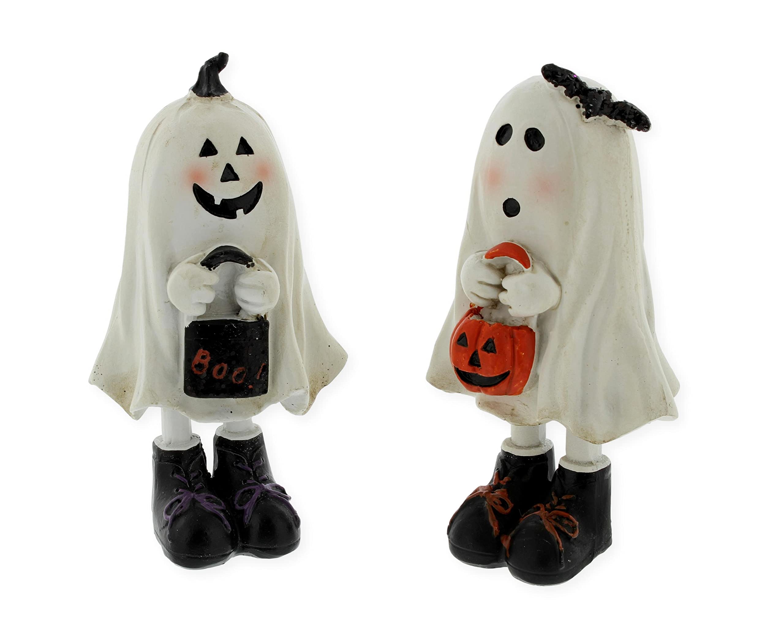 Amazon.com: The Bridge Collection Halloween Ghost Figurines Set of 2 ...