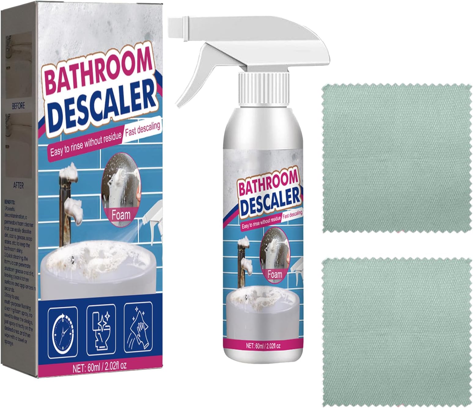 Amazon.com: 2Pcs Magic Degreaser Cleaner Spray, Kitchen Cleaner Spray ...