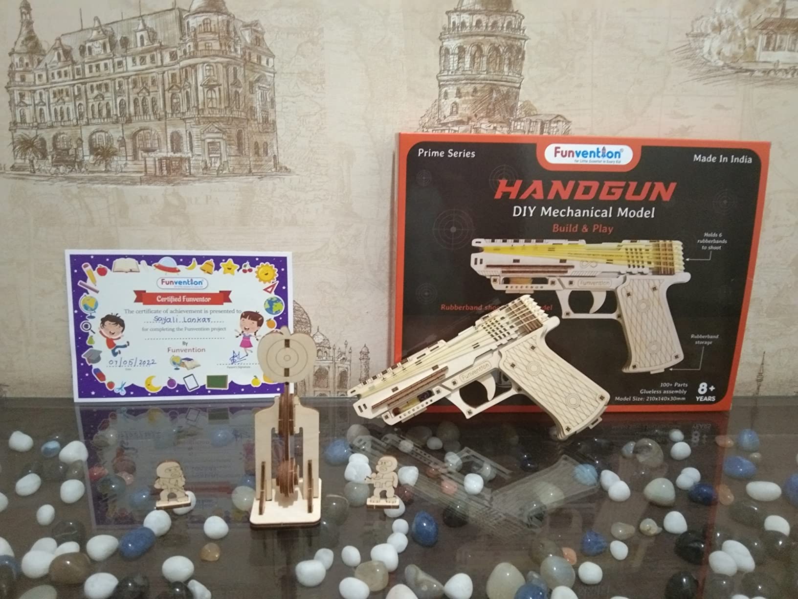FUNVENTION Handgun - DIY Functional Mechanical Model STEM 3D Puzzle ...