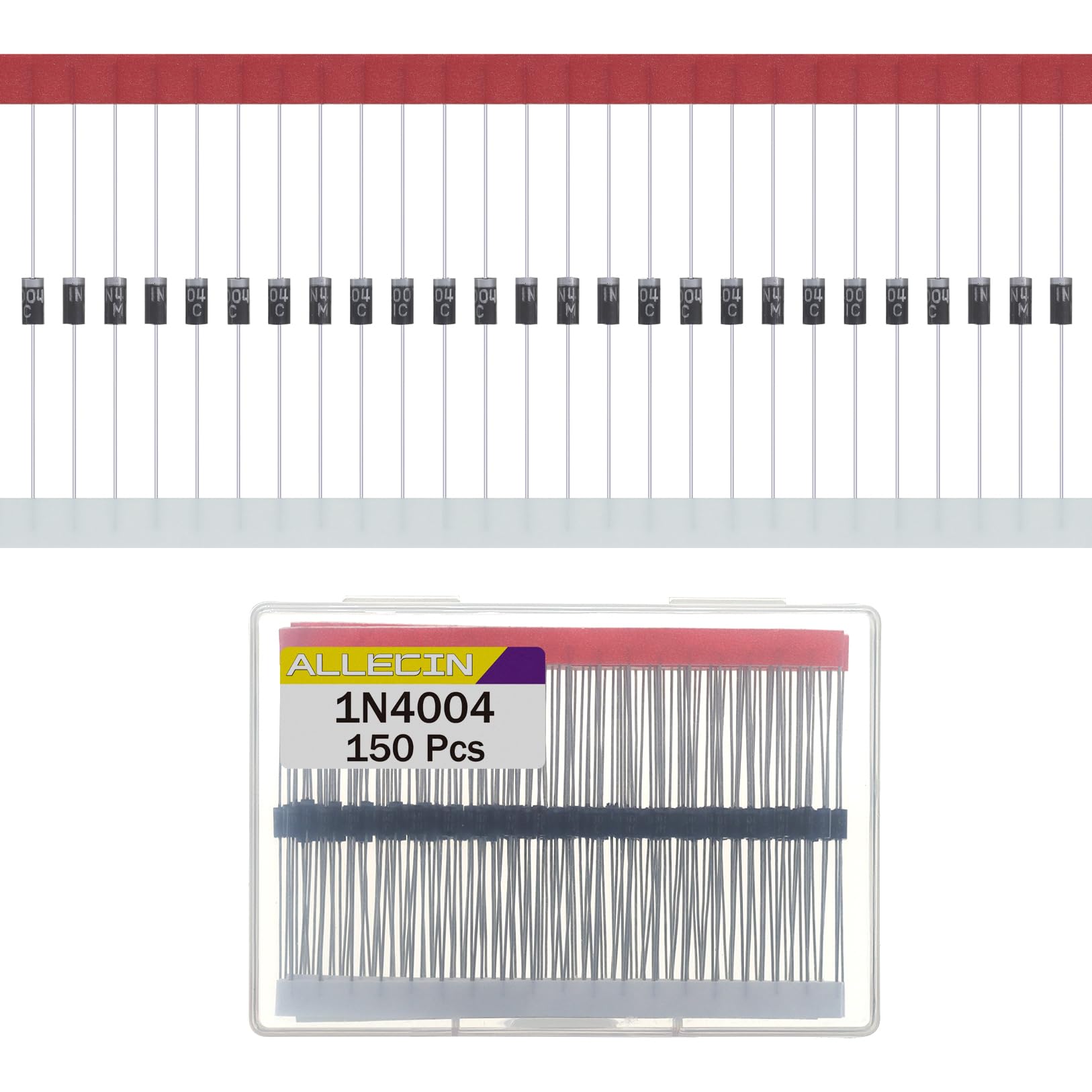 Snapklik.com : 150Pcs 1N4004 IN4004 Rectifier Diode 1A 400V 4004 ...