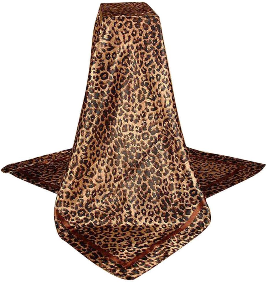 Large Square Black Tan Brown Leopard Cheetah Animal Print Polyester ...