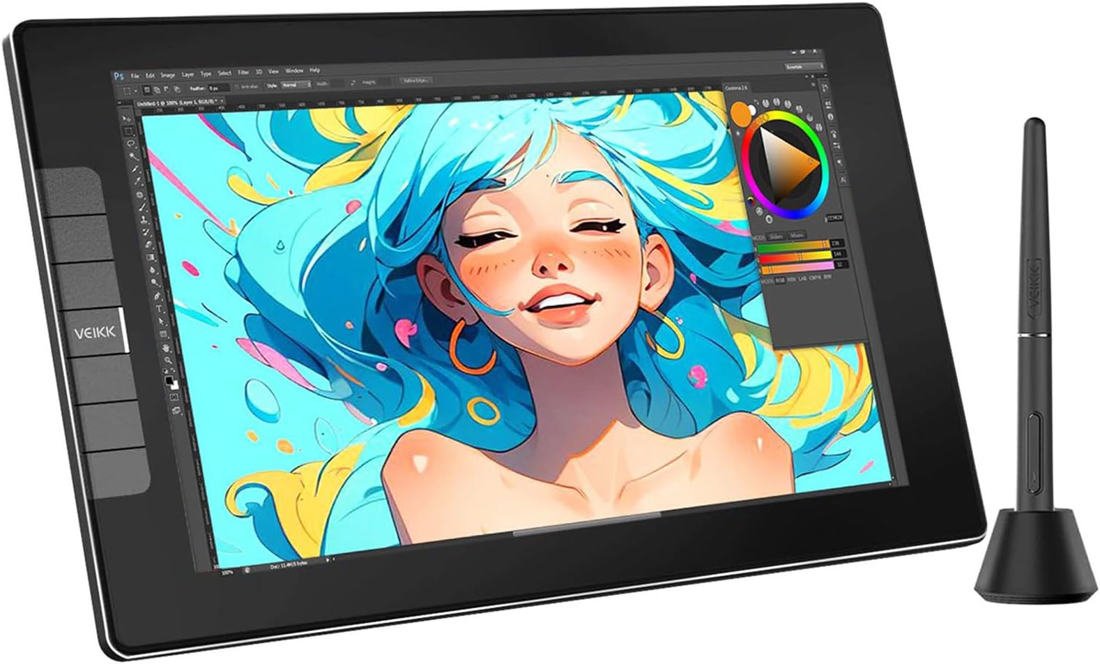 VEIKK VK1200 Drawing Tablet with Screen, 11.6 Inch Full-Laminated ...