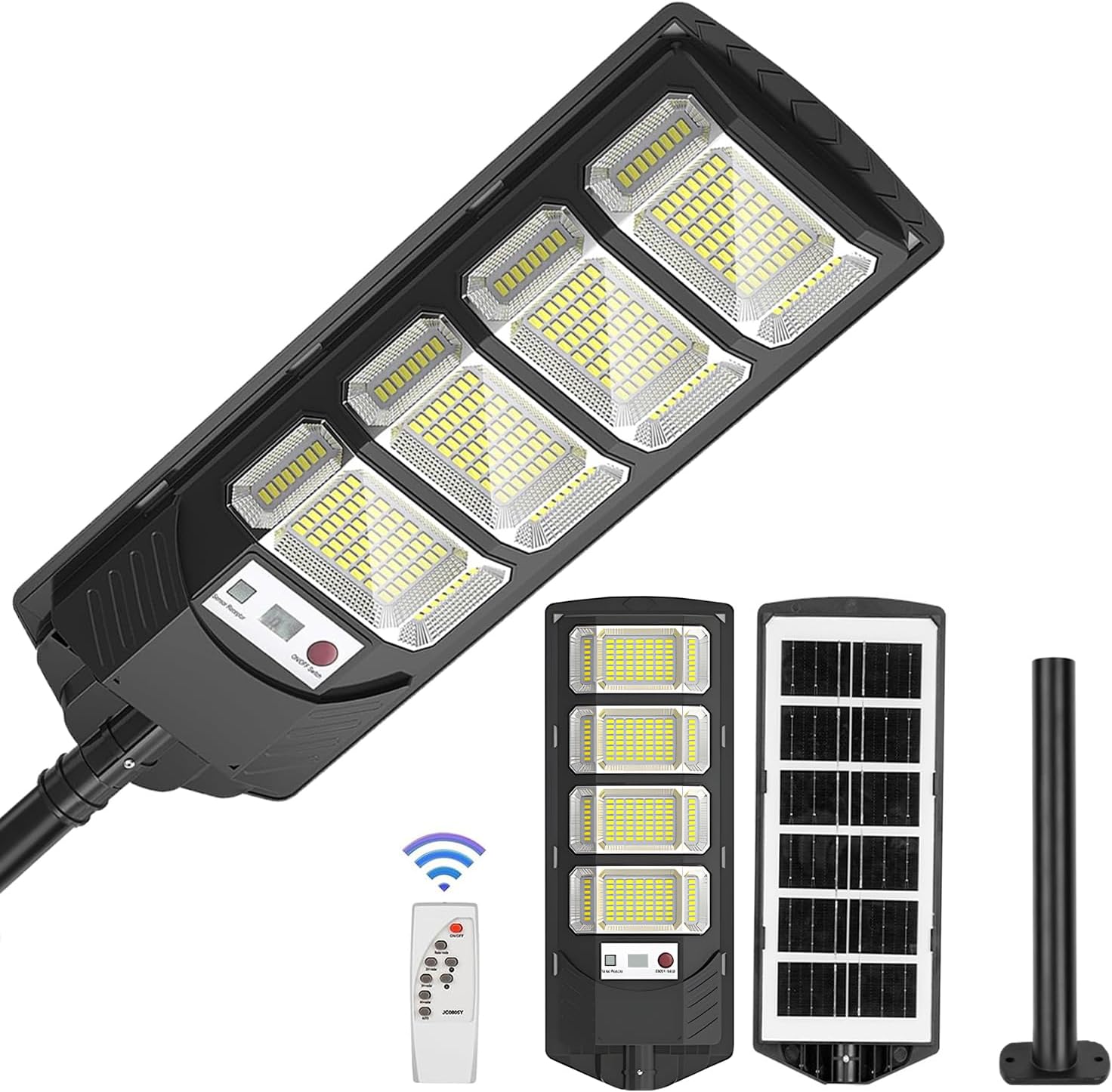 URPOW 600W Lampara Solar Exterior, 240°Aplique de pared gran angular ...