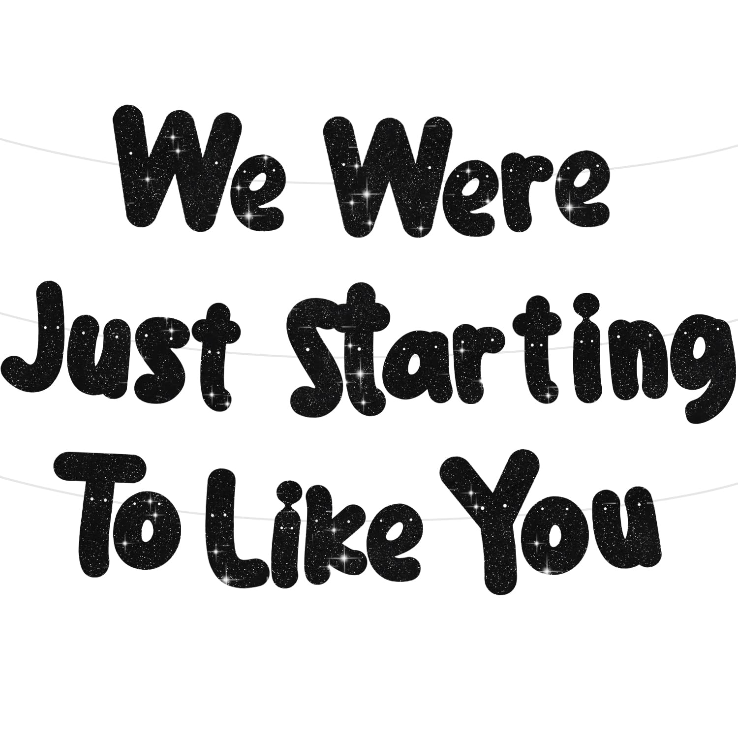 Amazon.com: BEISHIDA Black Set of 3 We Were Just Starting To Like You ...