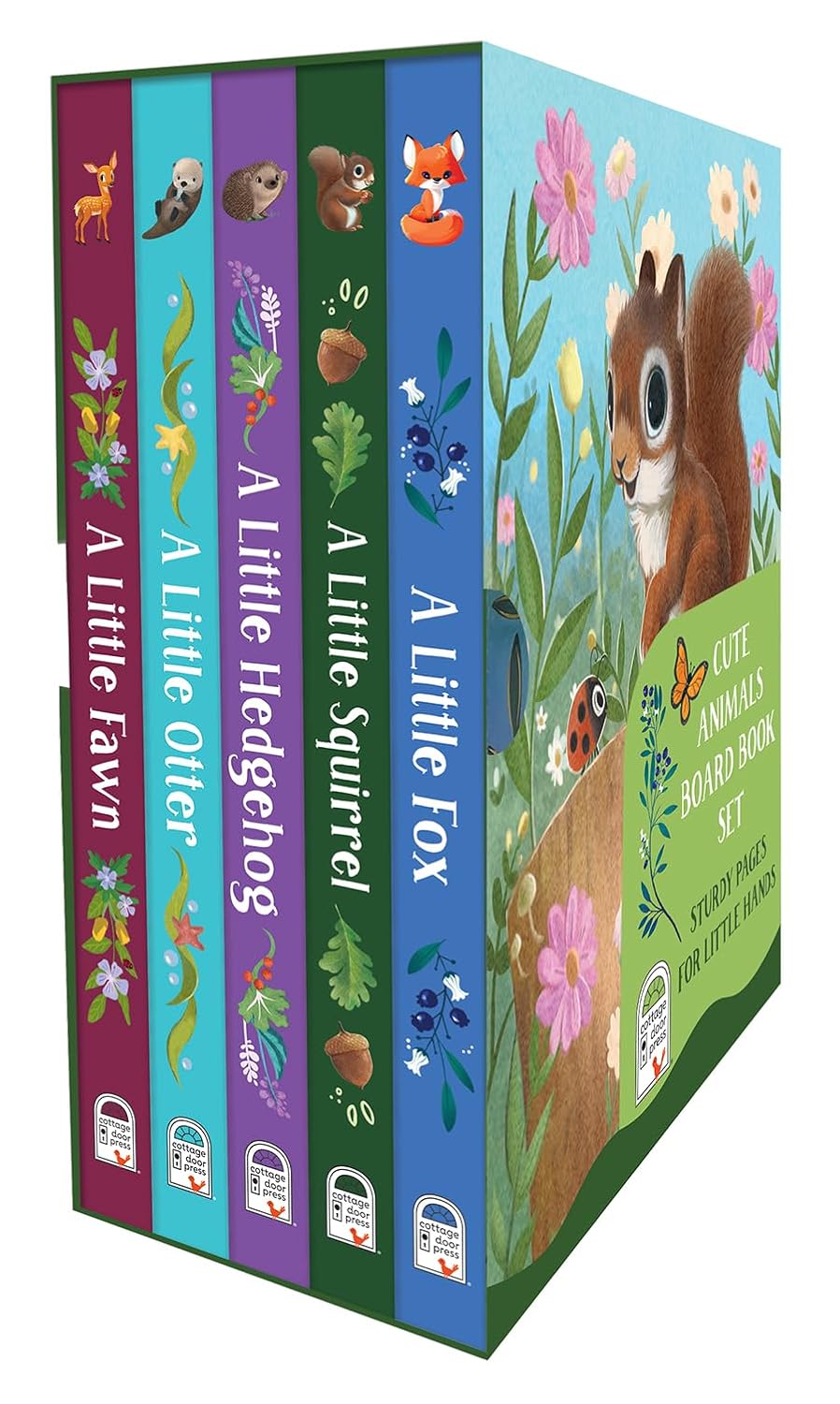 Animal Board Book Set - 5 Shaped Animal Books and Slipcase: Cottage ...