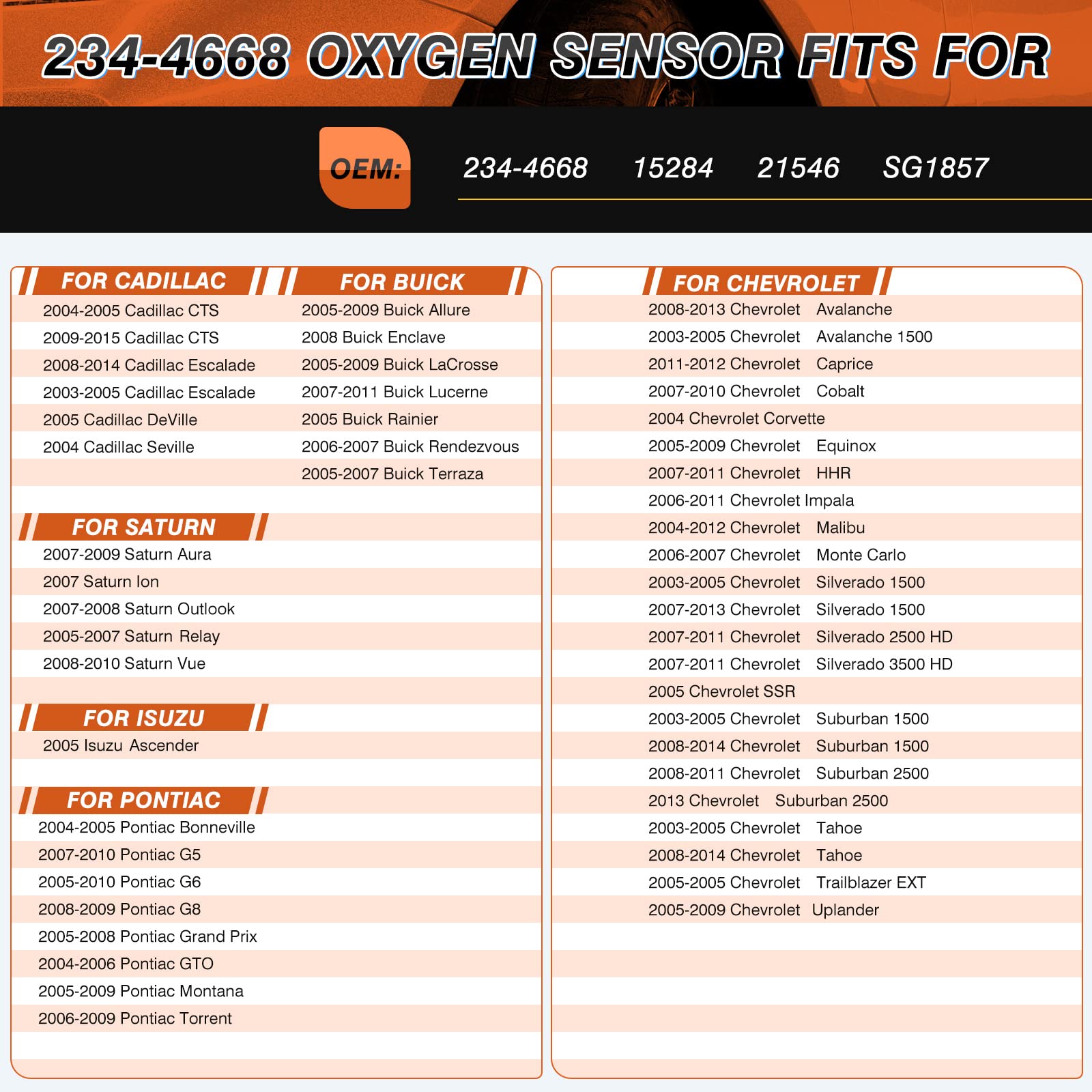 Snapklik.com : ACAUTO 234-4668 Oxygen Sensor O2 Sensor Upstream ...