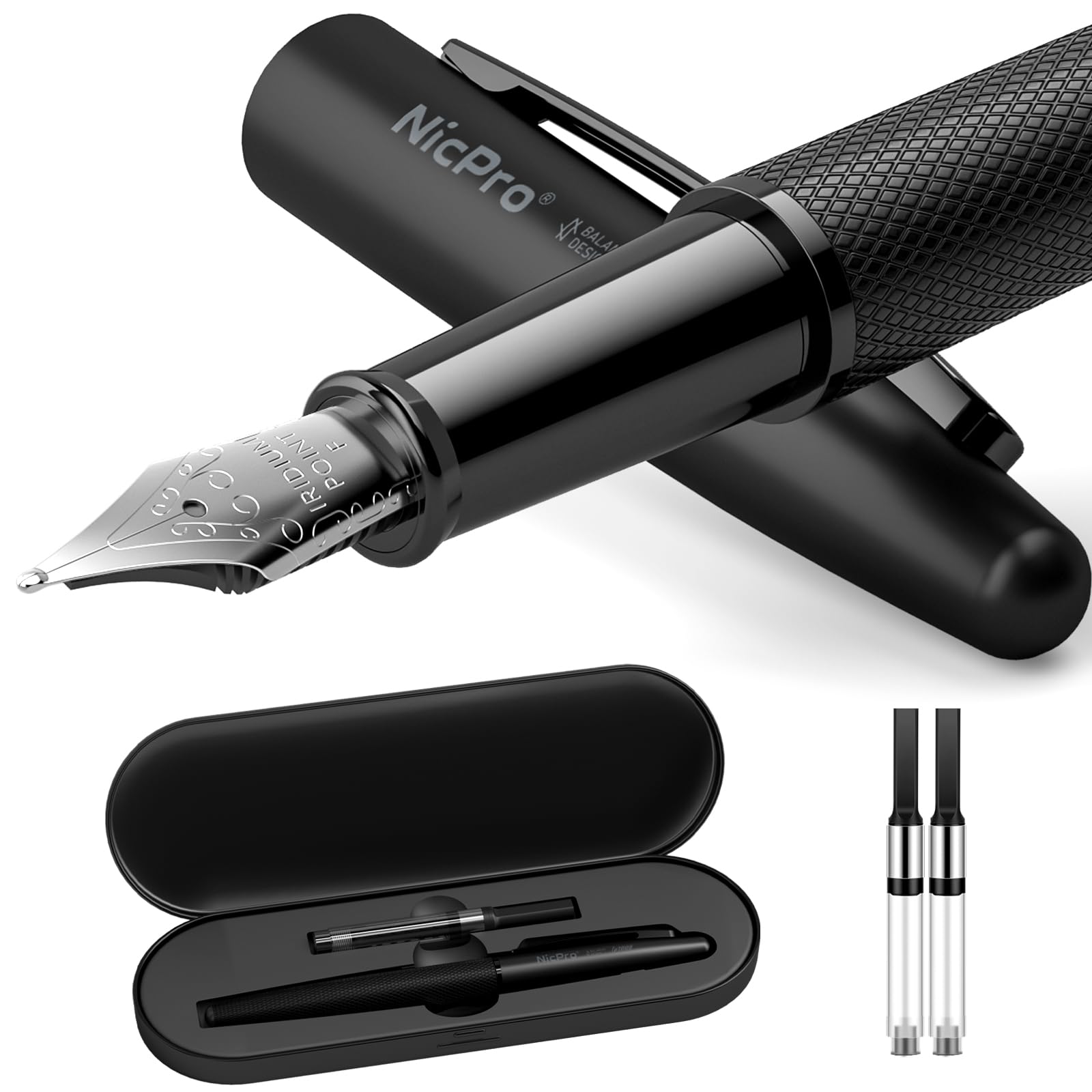 Pluma Negra Con Agua