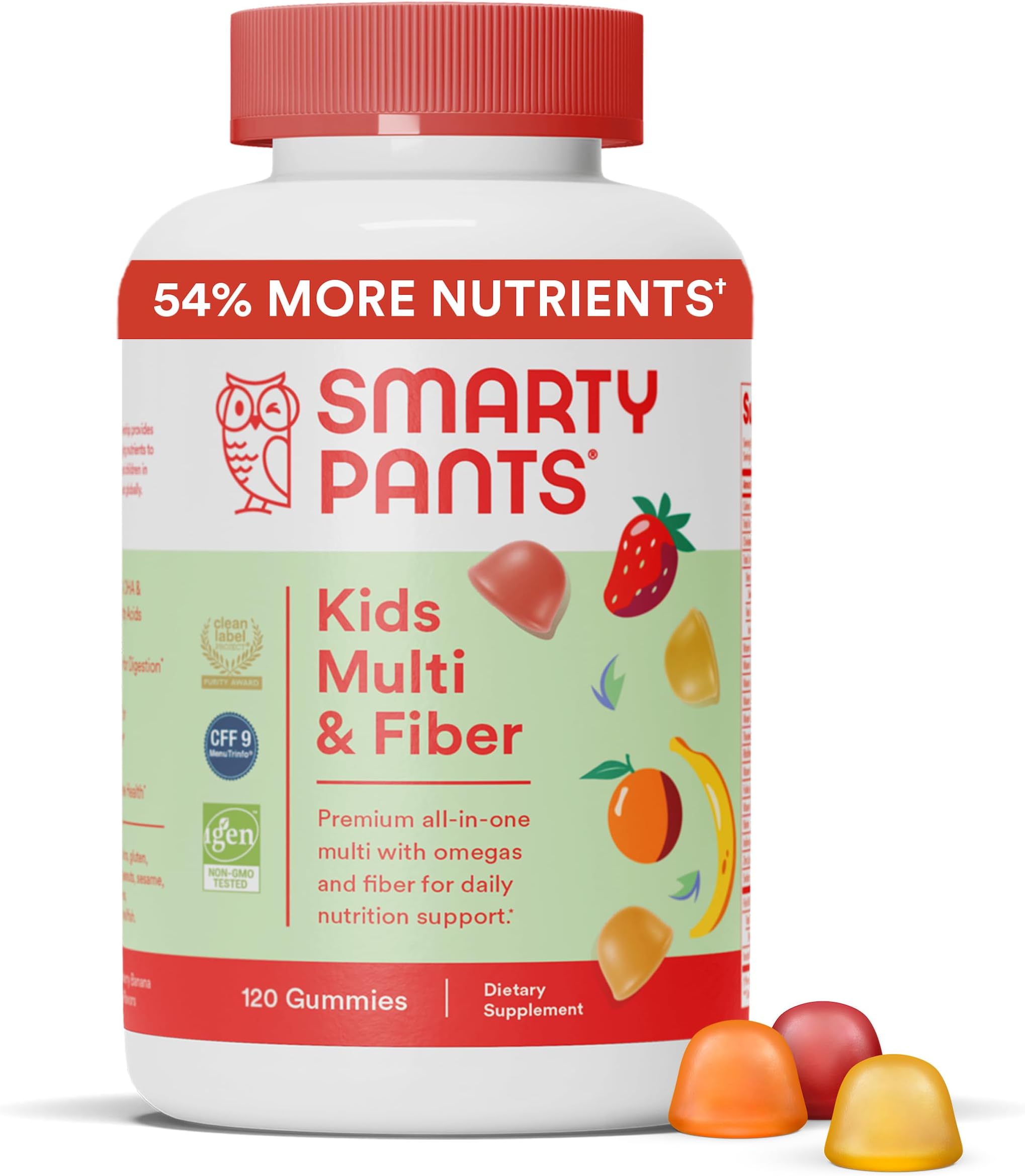 Amazon.com: SmartyPants Kids Multivitamin Gummies and Fiber Supplement ...