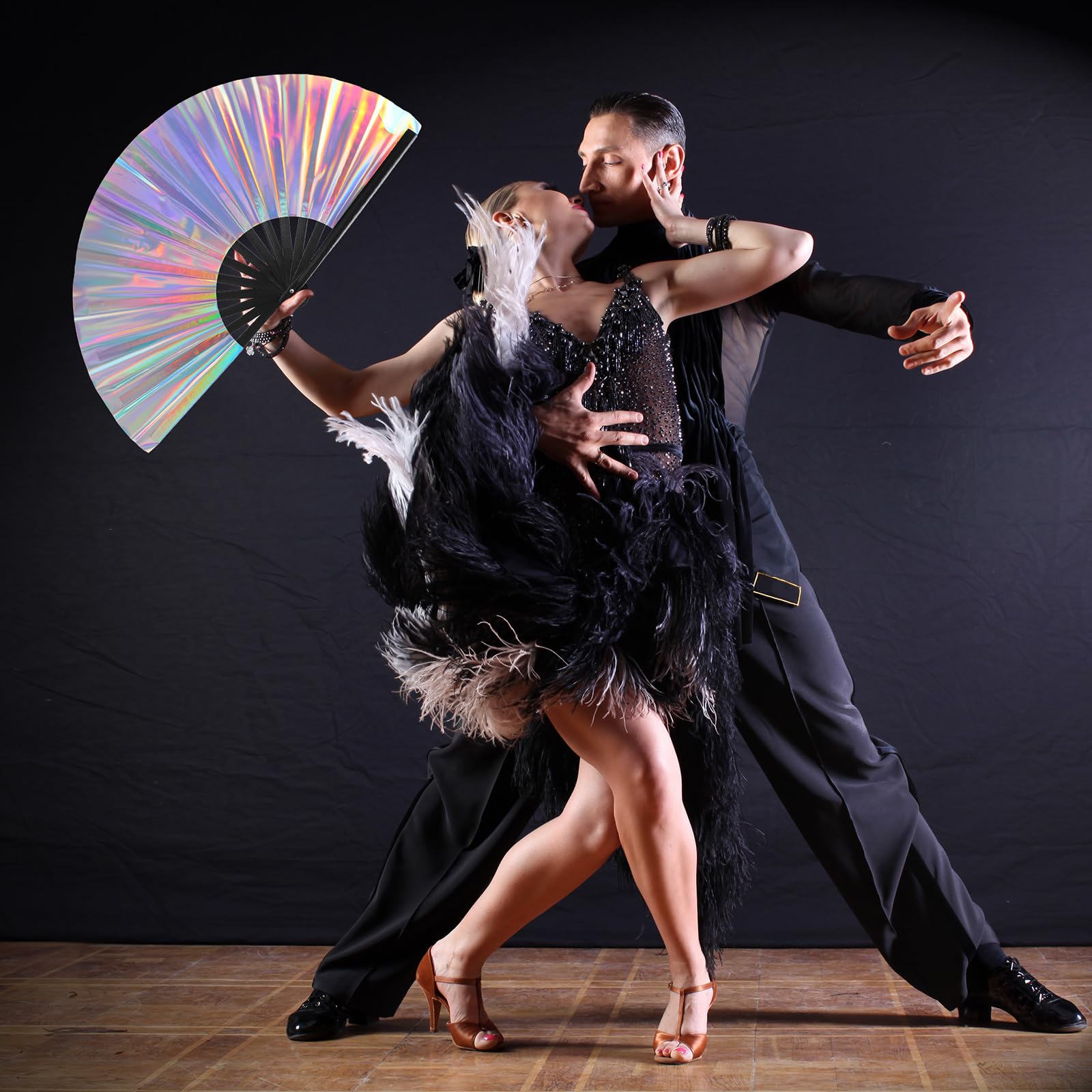 Snapklik.com : Maitys Large Folding Silk Hand Fans Festival Tai Ji Fan ...