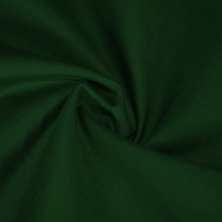 Plain Emerald Green Polycotton Fabric (Per Metre) by Nortex Mill ...