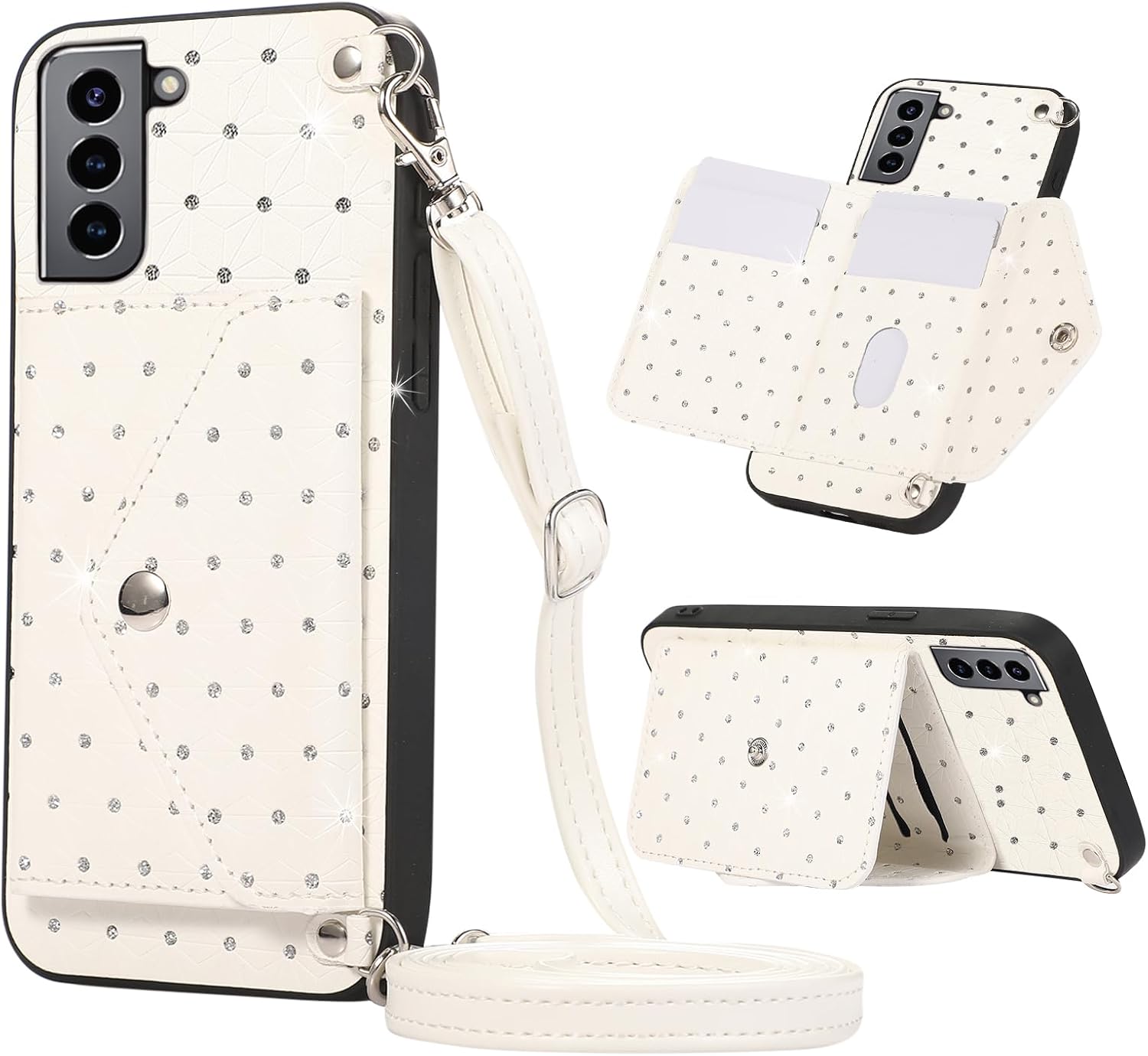 Amazon.com: Furill Phone Case for Samsung Galaxy S22 5G Wallet Cover with Crossbody Shoulder ...