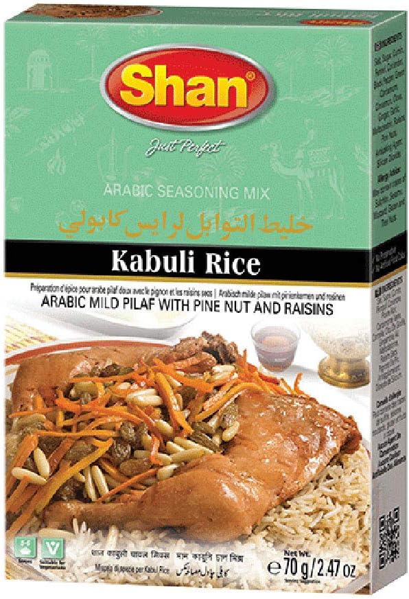 Amazon.com : Shan Kabuli Rice Arabic Seasoning Mix 2.46 oz (70g ...