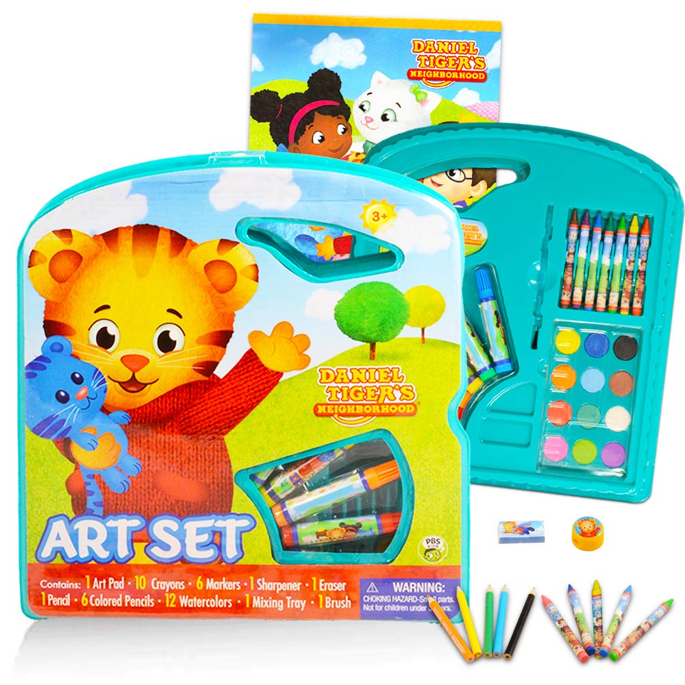 Daniel Tiger Coloring Book Paint With Water Supplies Stickers Pencils ...